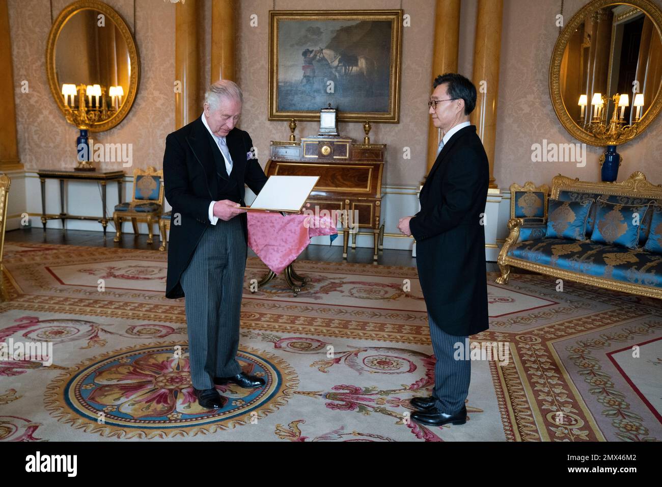 King Charles III receives Mr Yeocheol Yoon, the Ambassador of the ...