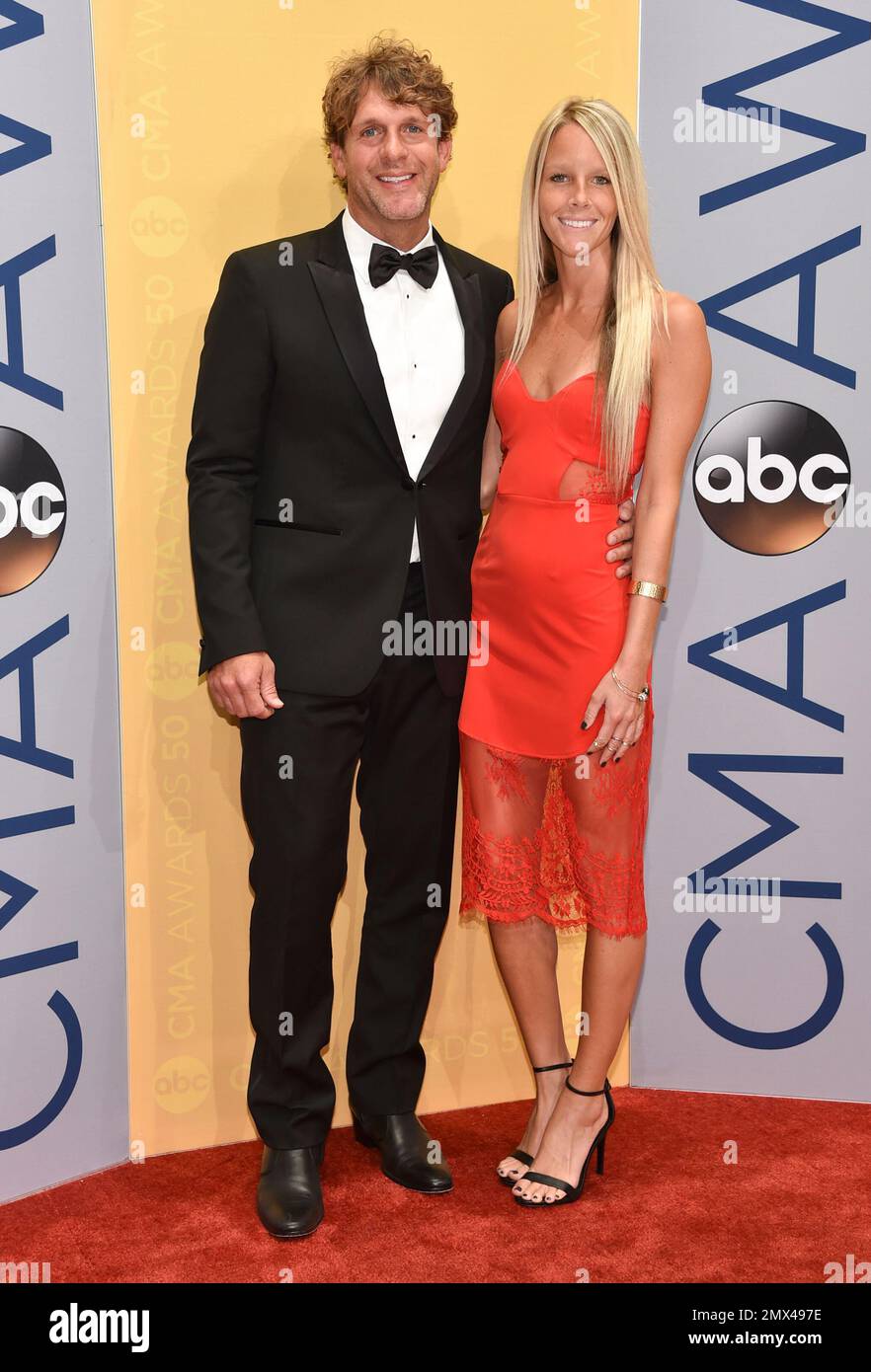 Billy Currington and girlfriend atttend the 50th annual CMA Awards at ...