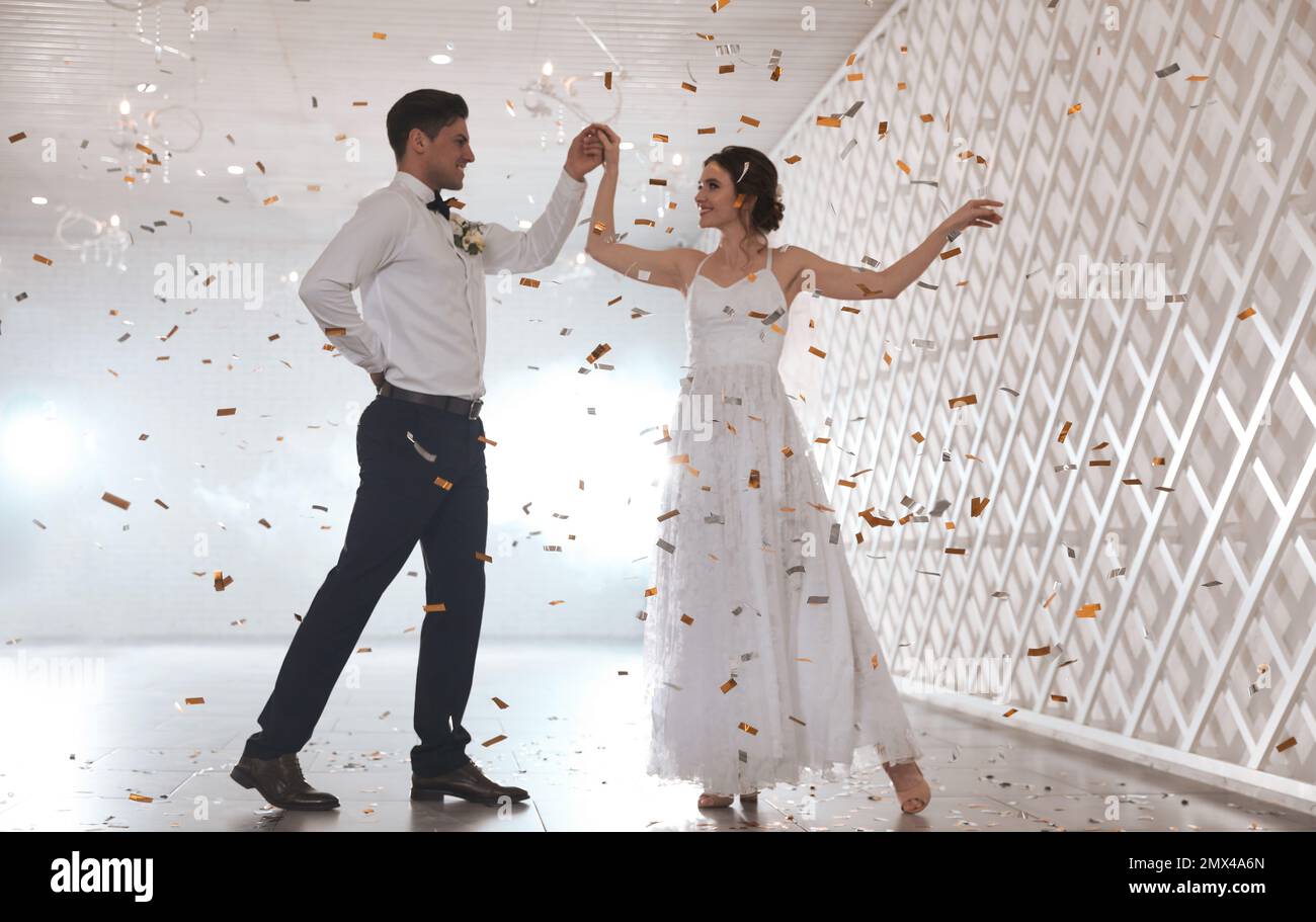 Backlit groom dancing hi-res stock photography and images - Alamy