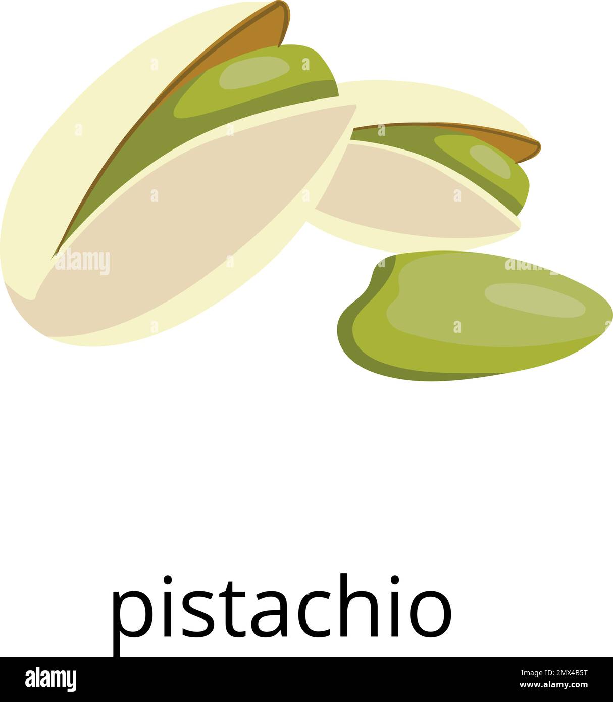 Dry pistachios Stock Vector Images - Alamy
