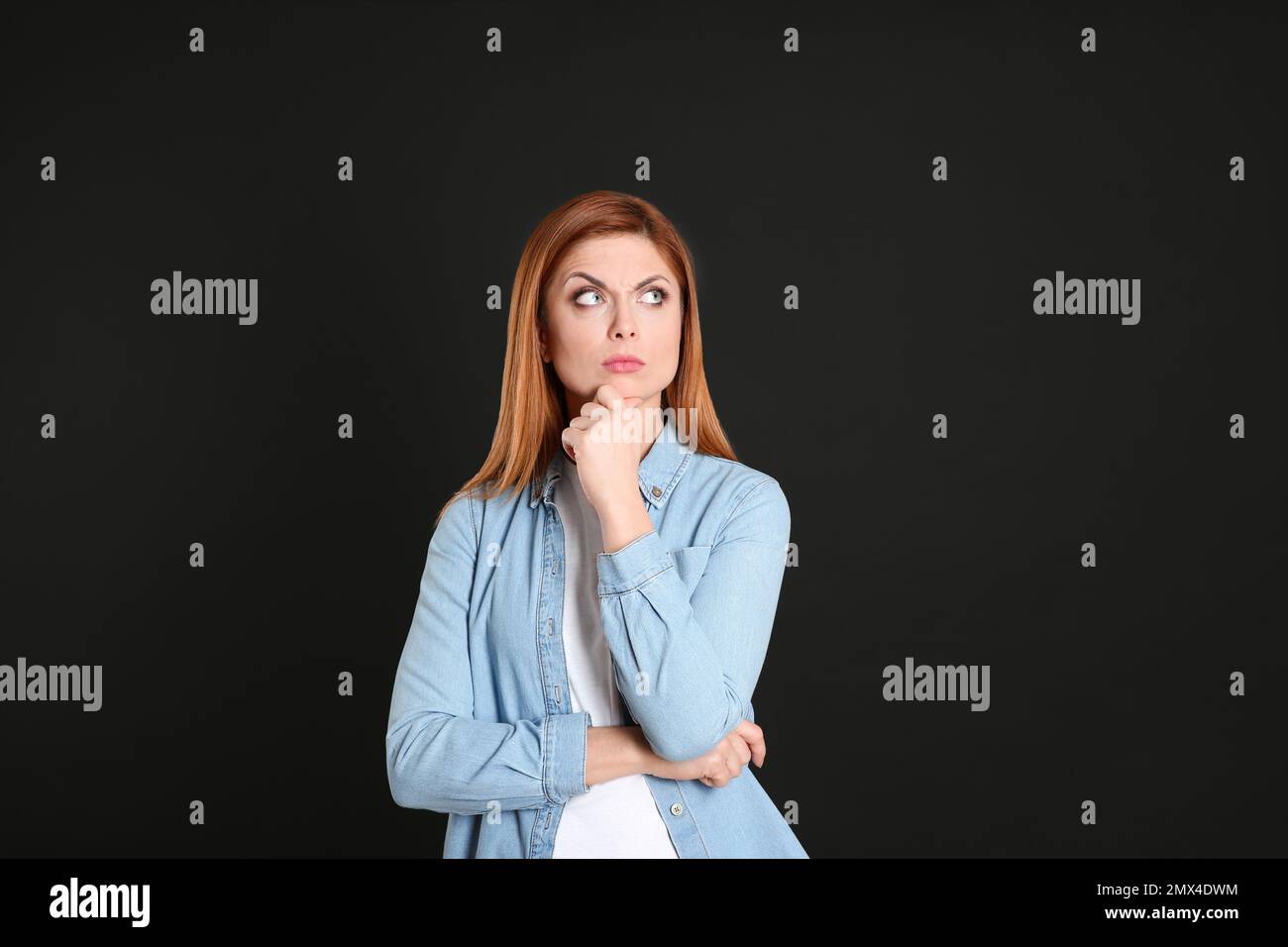 Thinking about answer hi-res stock photography and images - Alamy