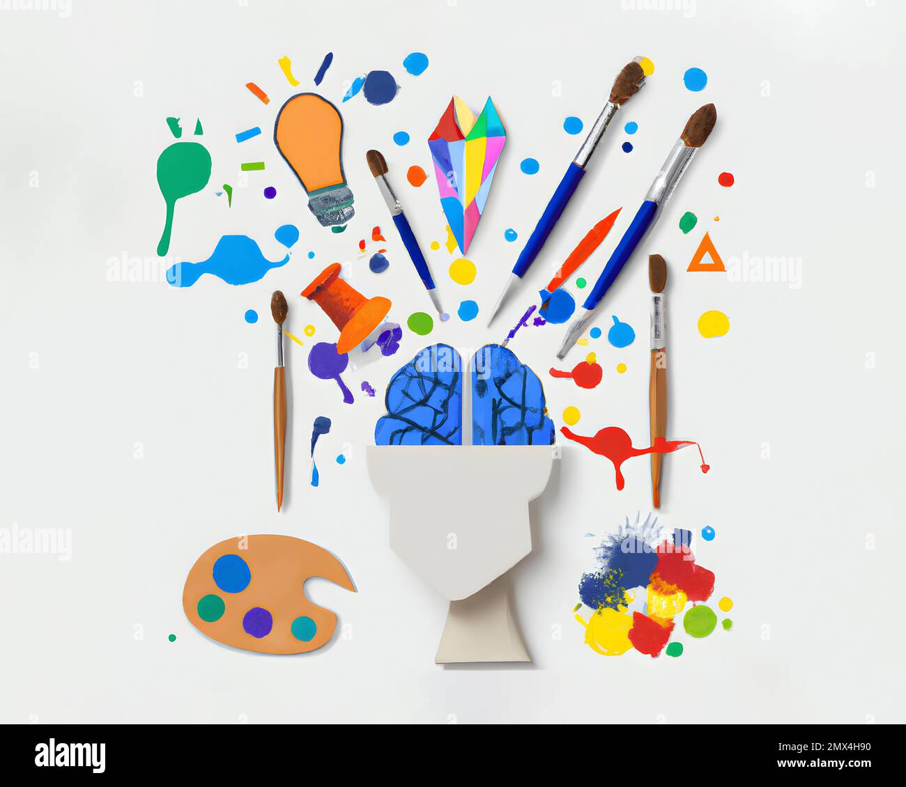 Brushes light bulb hi-res stock photography and images - Alamy