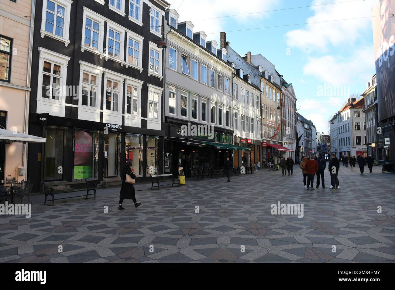 Copenhagen/Denmark/01 February 2023/View of Copenhagen financial street ...