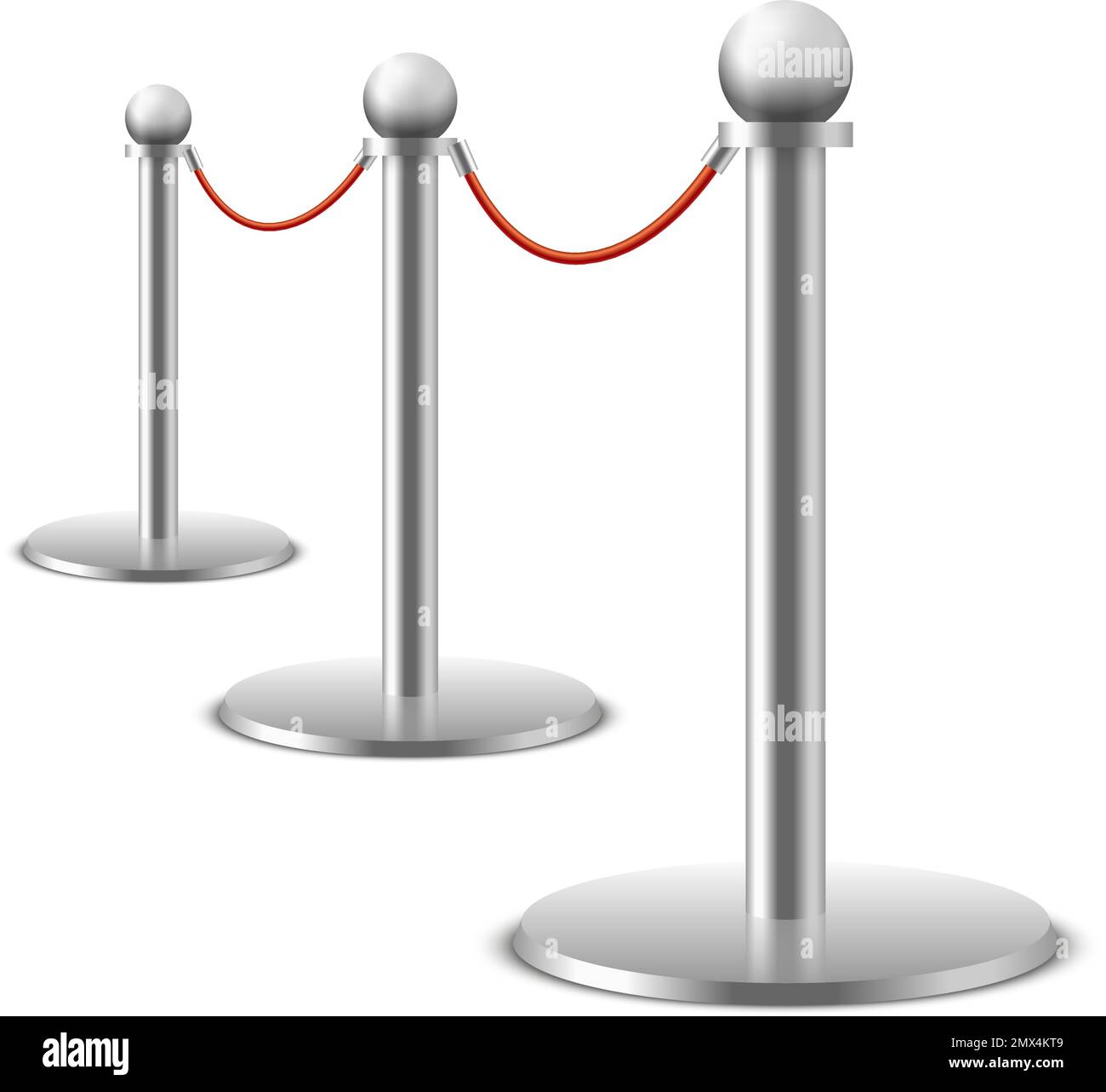 Vip rope barrier Stock Vector Images - Alamy