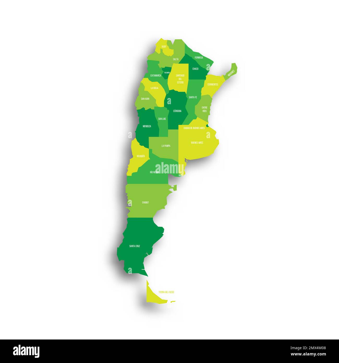 Easy Physical Map Of Argentina QuickStudy | World & U.S. Map Laminated