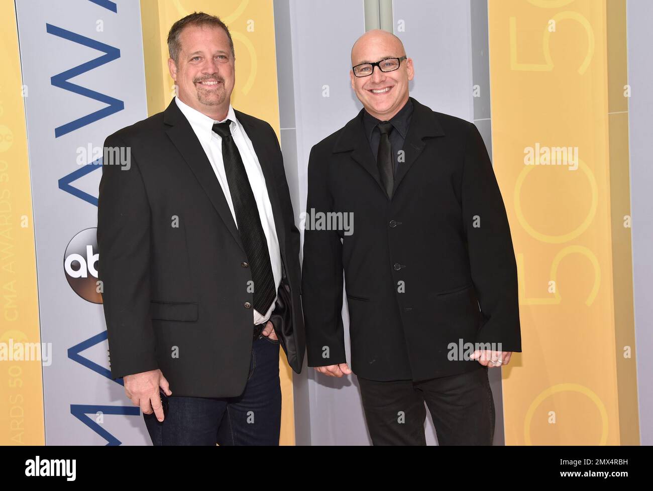Andrew Copeland, left, and Ken Block, of Sister Hazel arrive at the ...