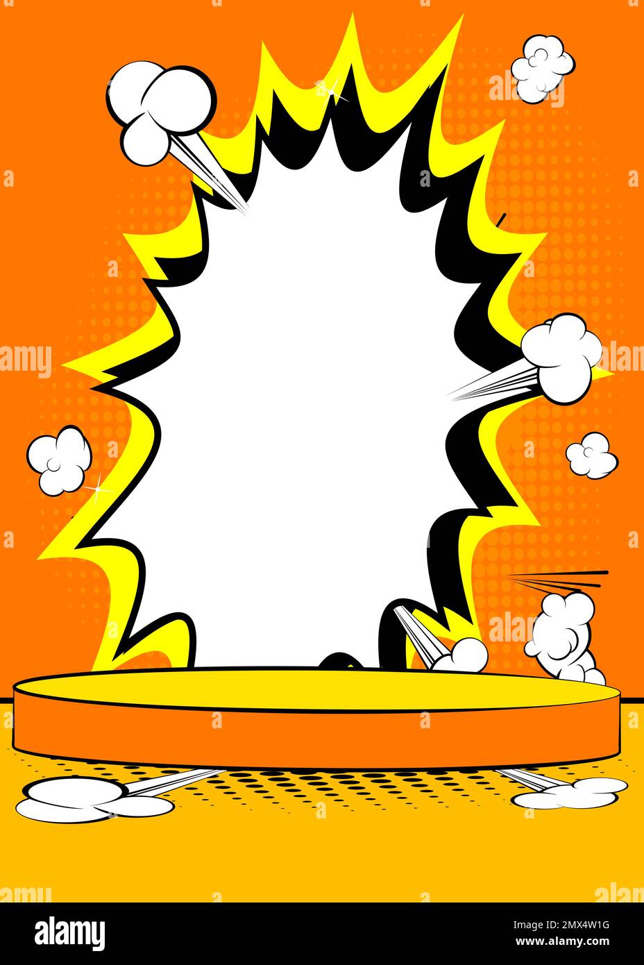 Comics abstract platform for mockup presentation. Comic Book product ...