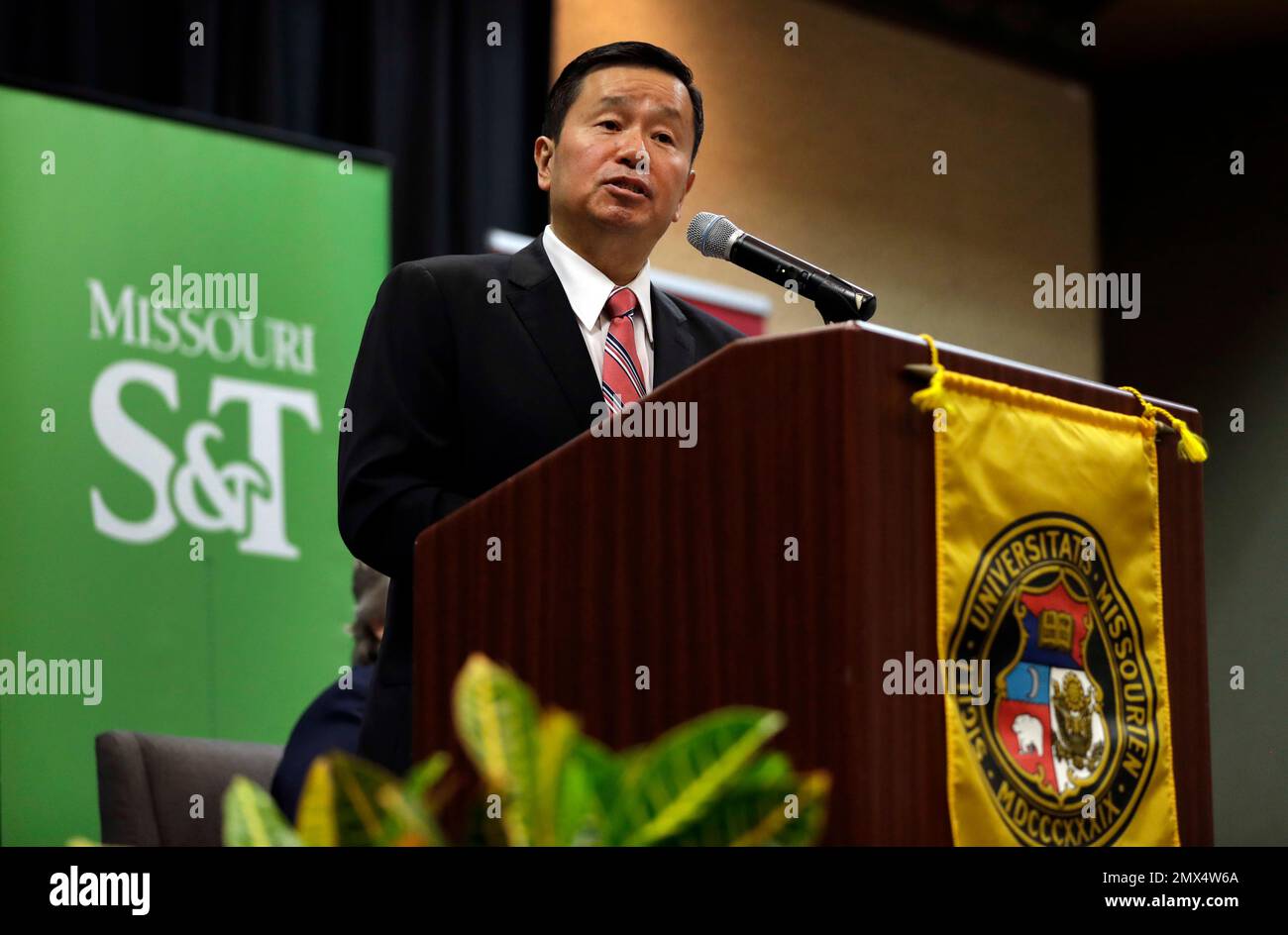 Mun Y. Choi speaks after being introduced as the new president of the ...