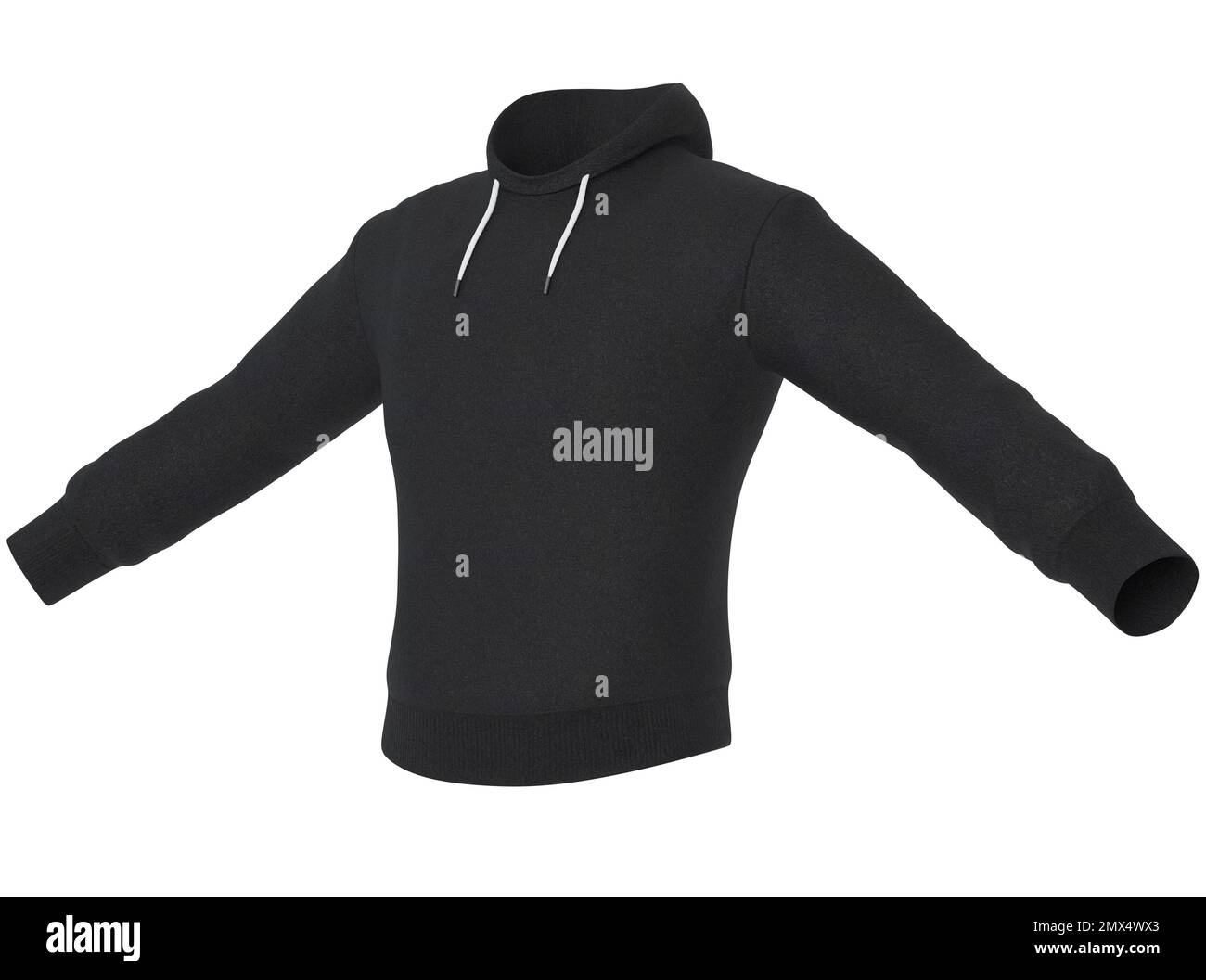 Black hoodie sweatshirt with long sleeve, hoody with hood for your ...