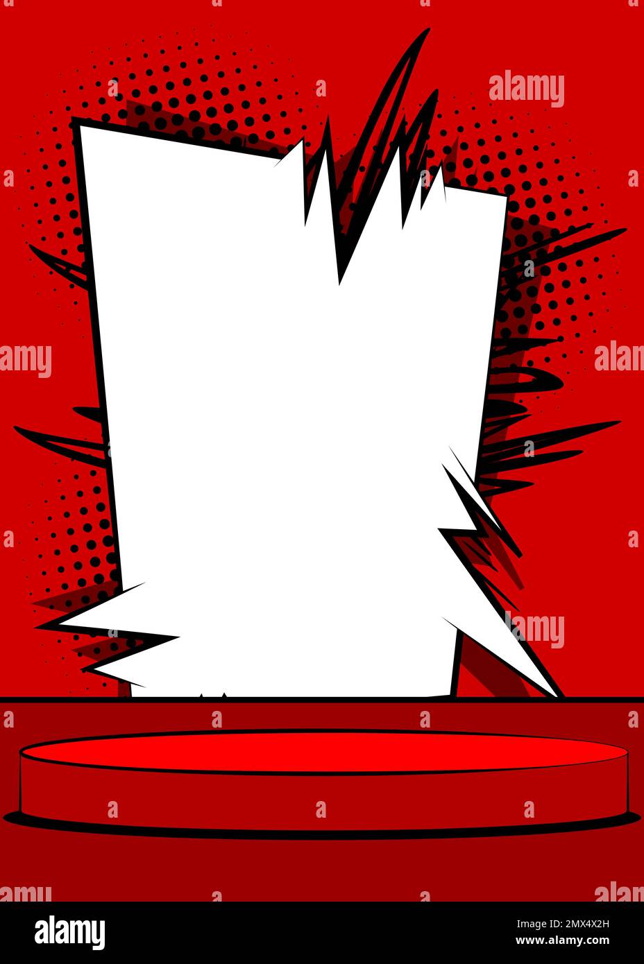 Comics abstract platform for mockup presentation. Comic Book product ...