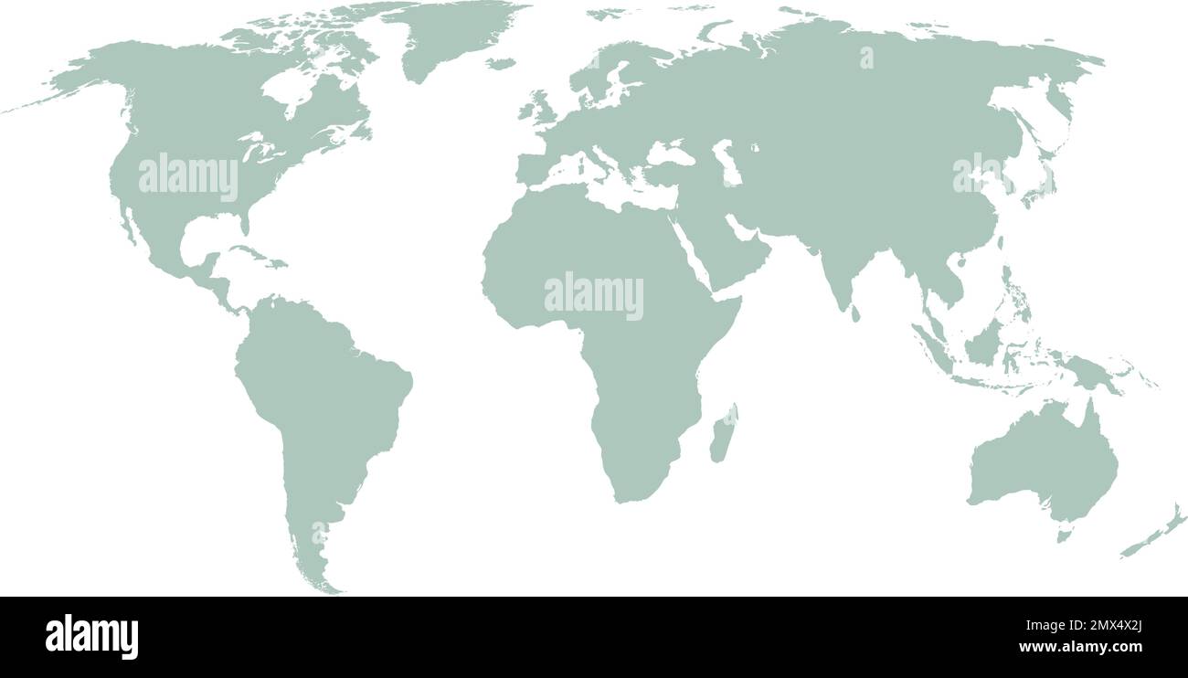 World Map Vector Continents