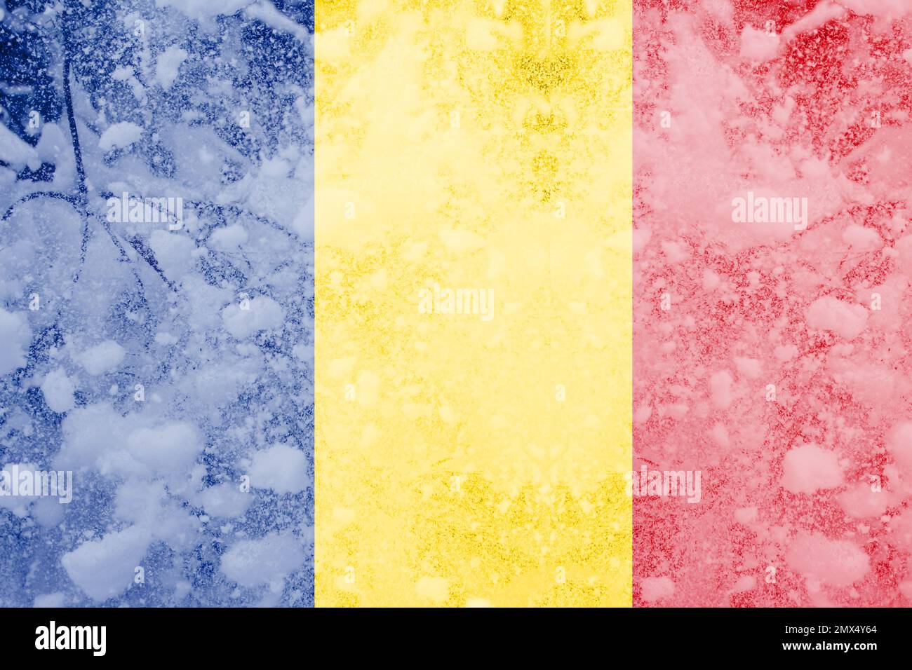 Defocus cold winter in Romania. The concept of the energy crisis Stock ...