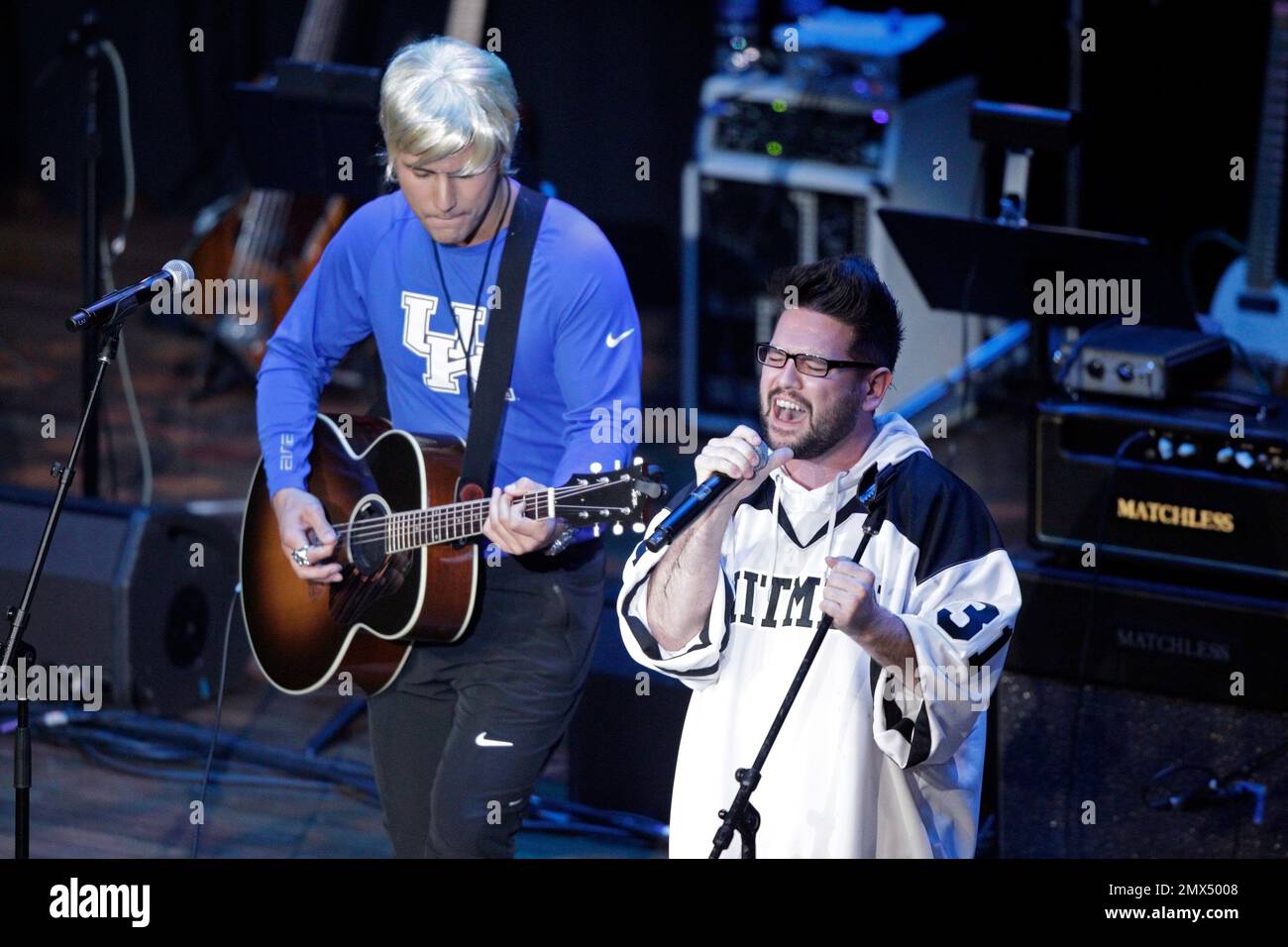 Chris DeStefano, right and Ashley Gorley perform during the 54th Annual ...