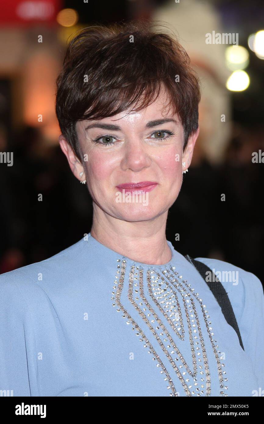 Actress Victoria Hamilton poses for photographers upon arrival at the premiere of the film 'The ...