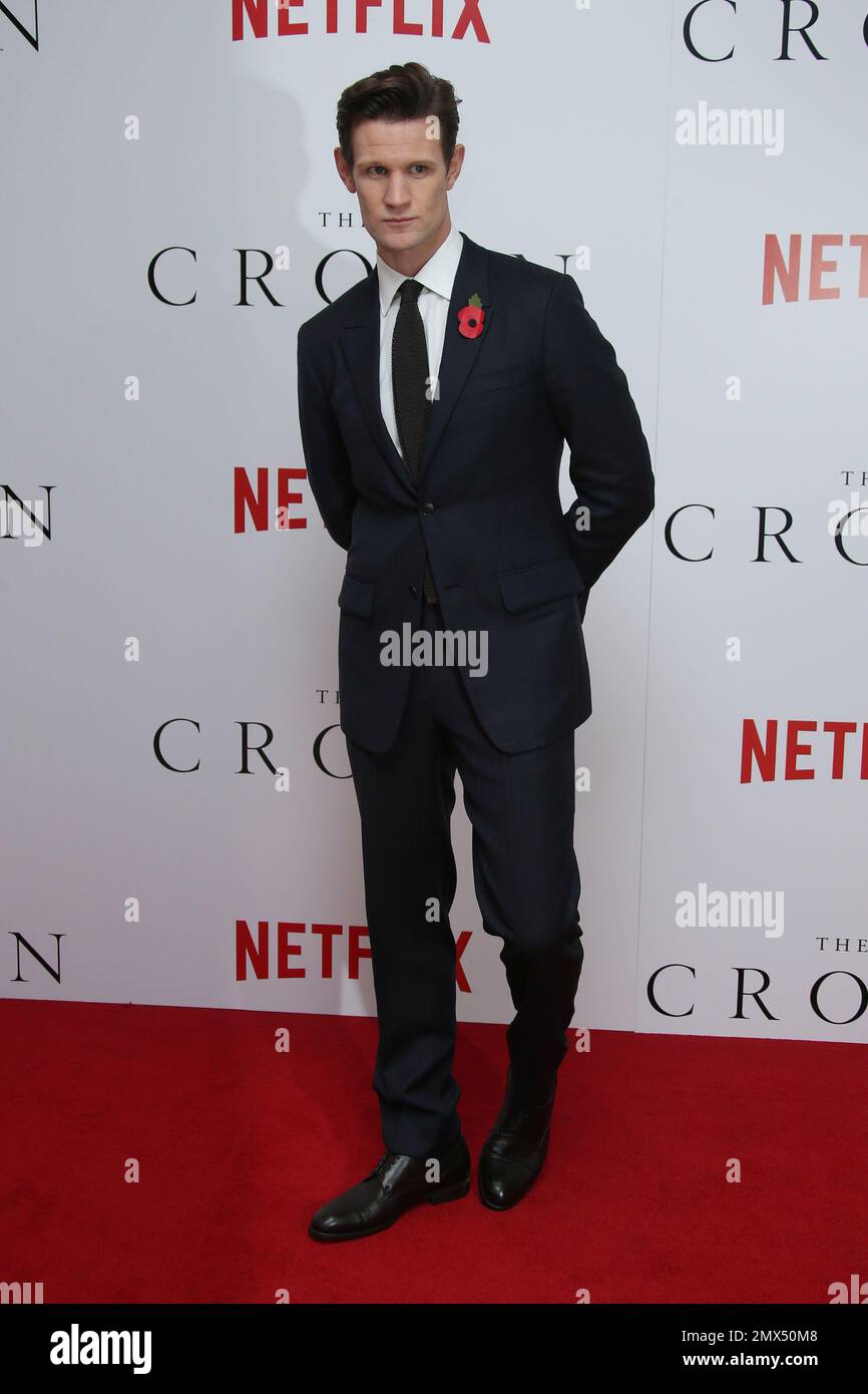 Actors Matt Smith poses for photographers upon arrival at the premiere ...