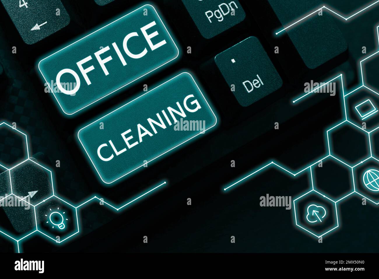 Handwriting text Office Cleaning. Word for the action or process of ...