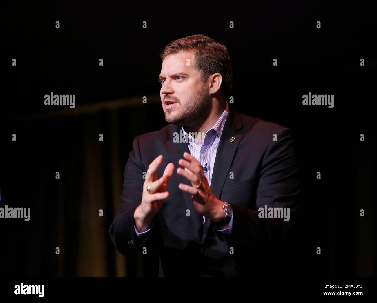 Bill Rausch, executive director at Got Your 6, speaks at the Got Your 6 ...