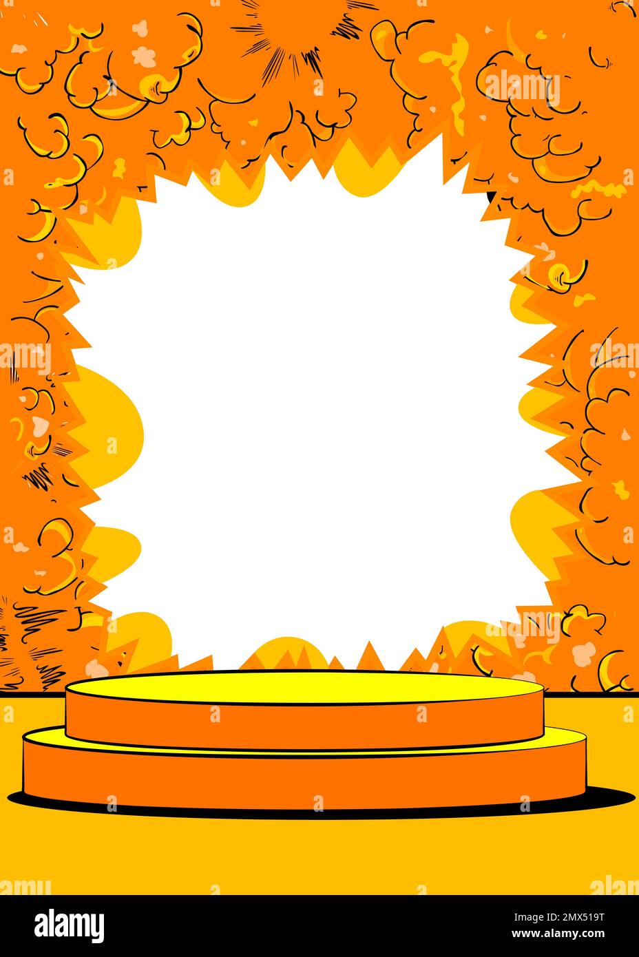 Comics abstract platform for mockup presentation. Comic Book product ...