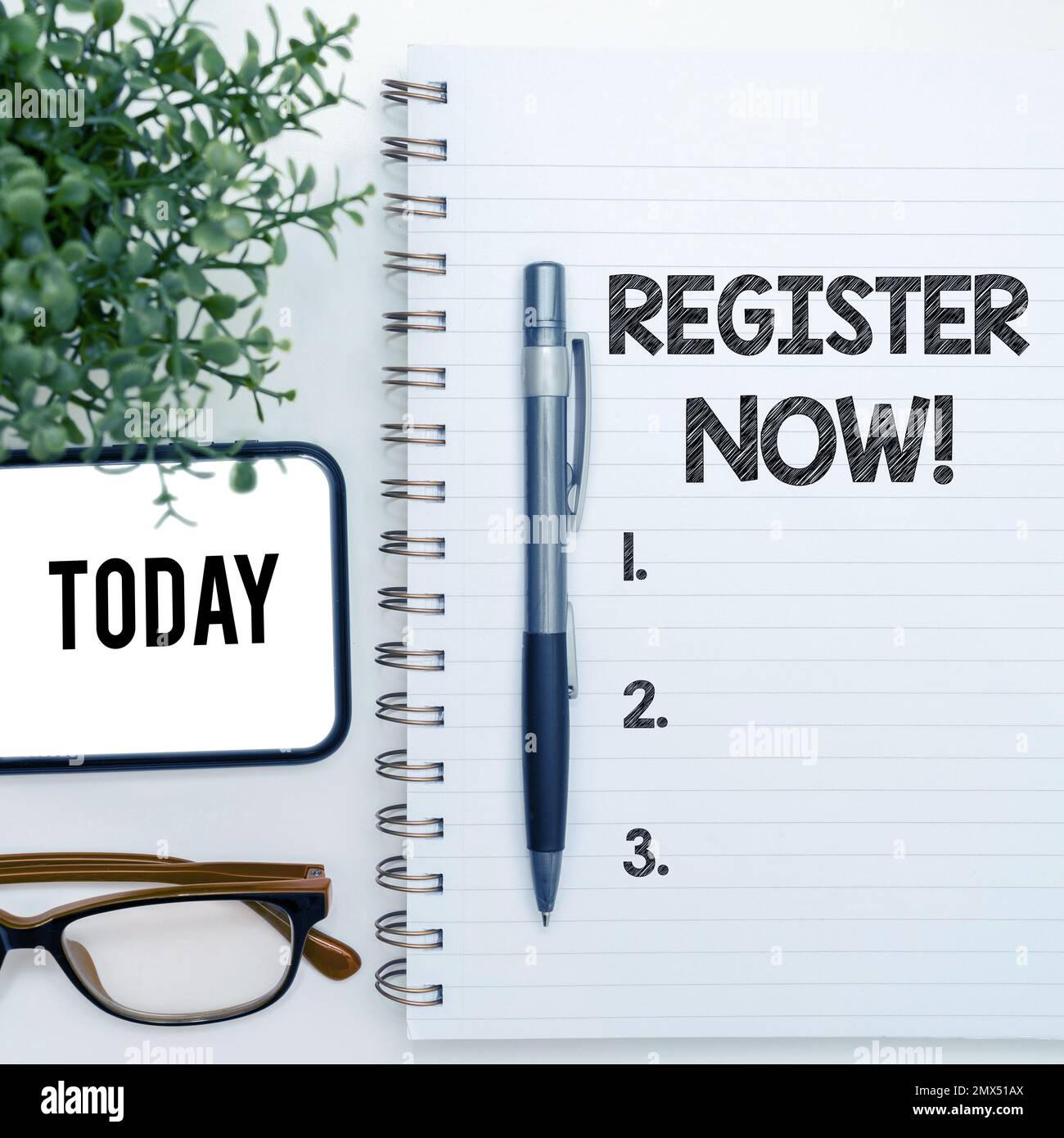 Inspiration showing sign Register Now. Conceptual photo Name in an ...