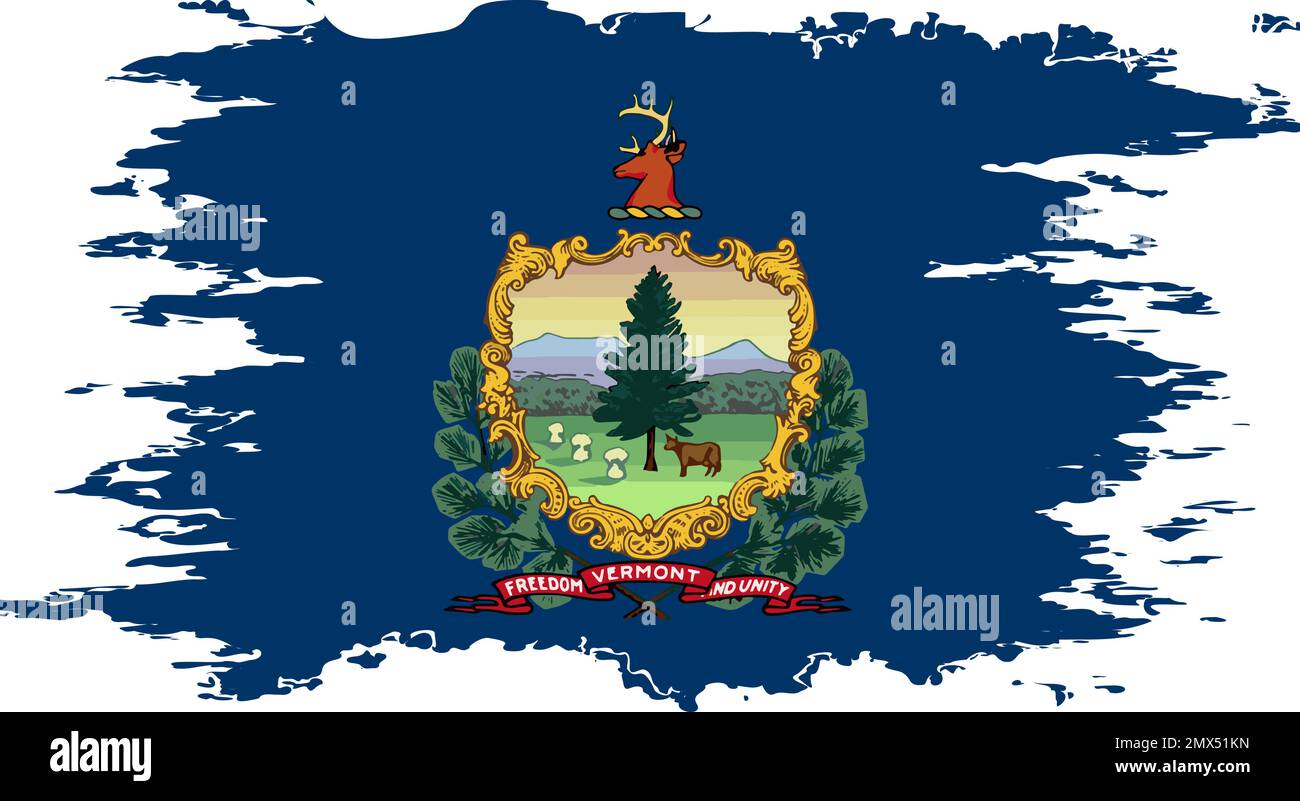 Vermont brush stroke Stock Vector Images - Alamy