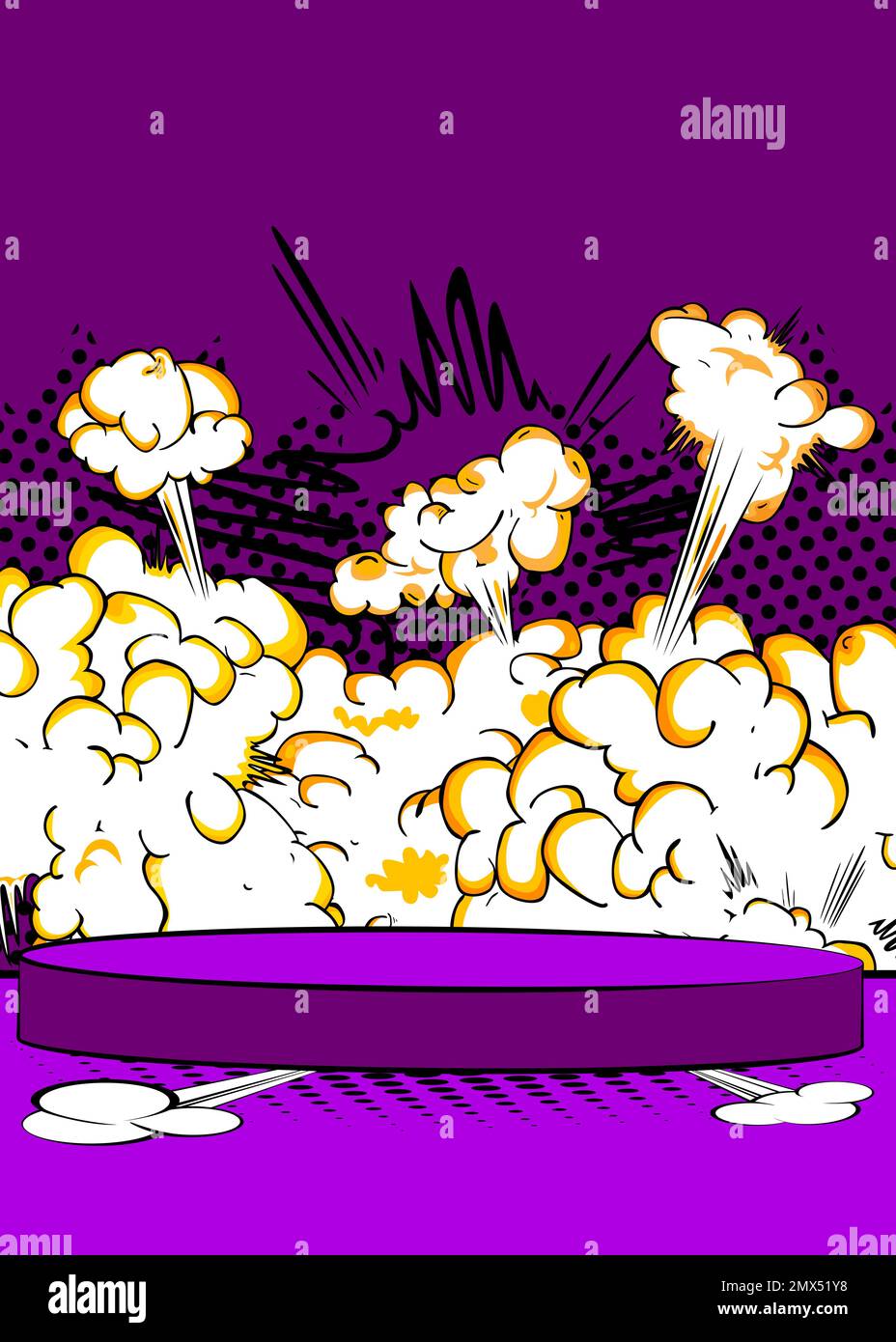 Comics abstract platform for mockup presentation. Comic Book product ...