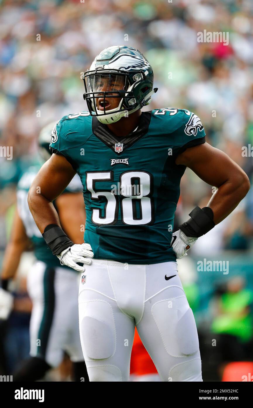 Philadelphia Eagles inside linebacker Jordan Hicks during an NFL ...