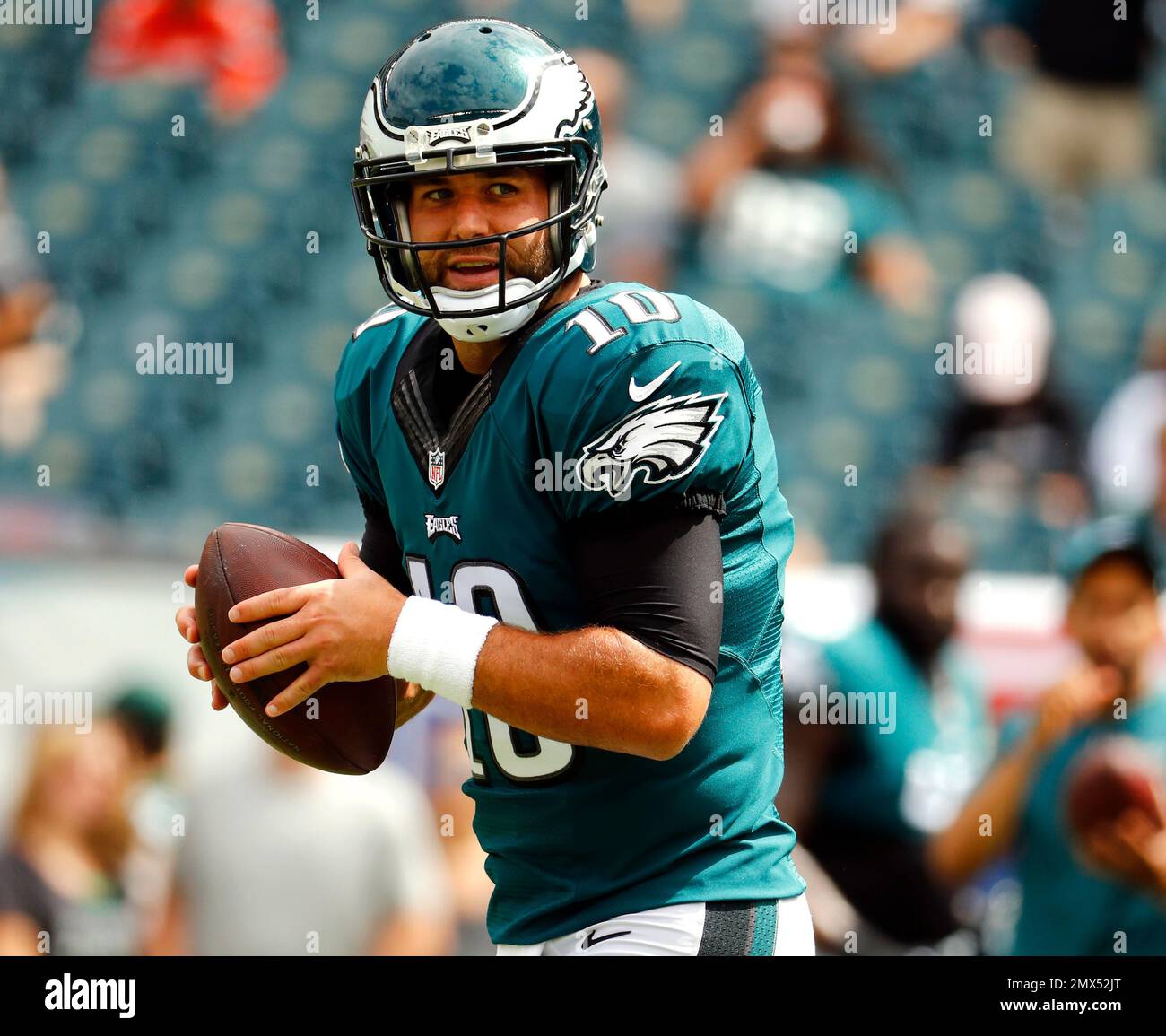 Philadelphia Eagles quarterback Chase Daniel before an NFL football ...