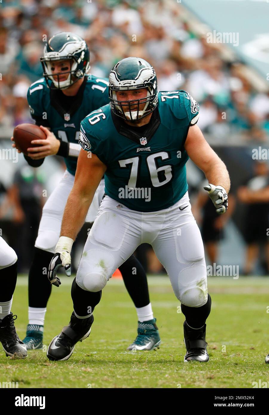 Philadelphia Eagles offensive guard Allen Barbre during an NFL football ...