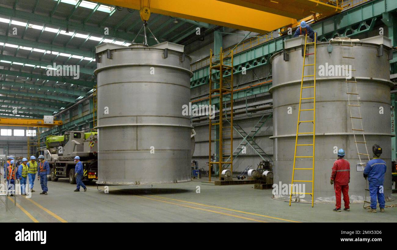 JINGJIANG, CHINA - FEBRUARY 2, 2023 - Workers at Jiangsu Daming Light ...