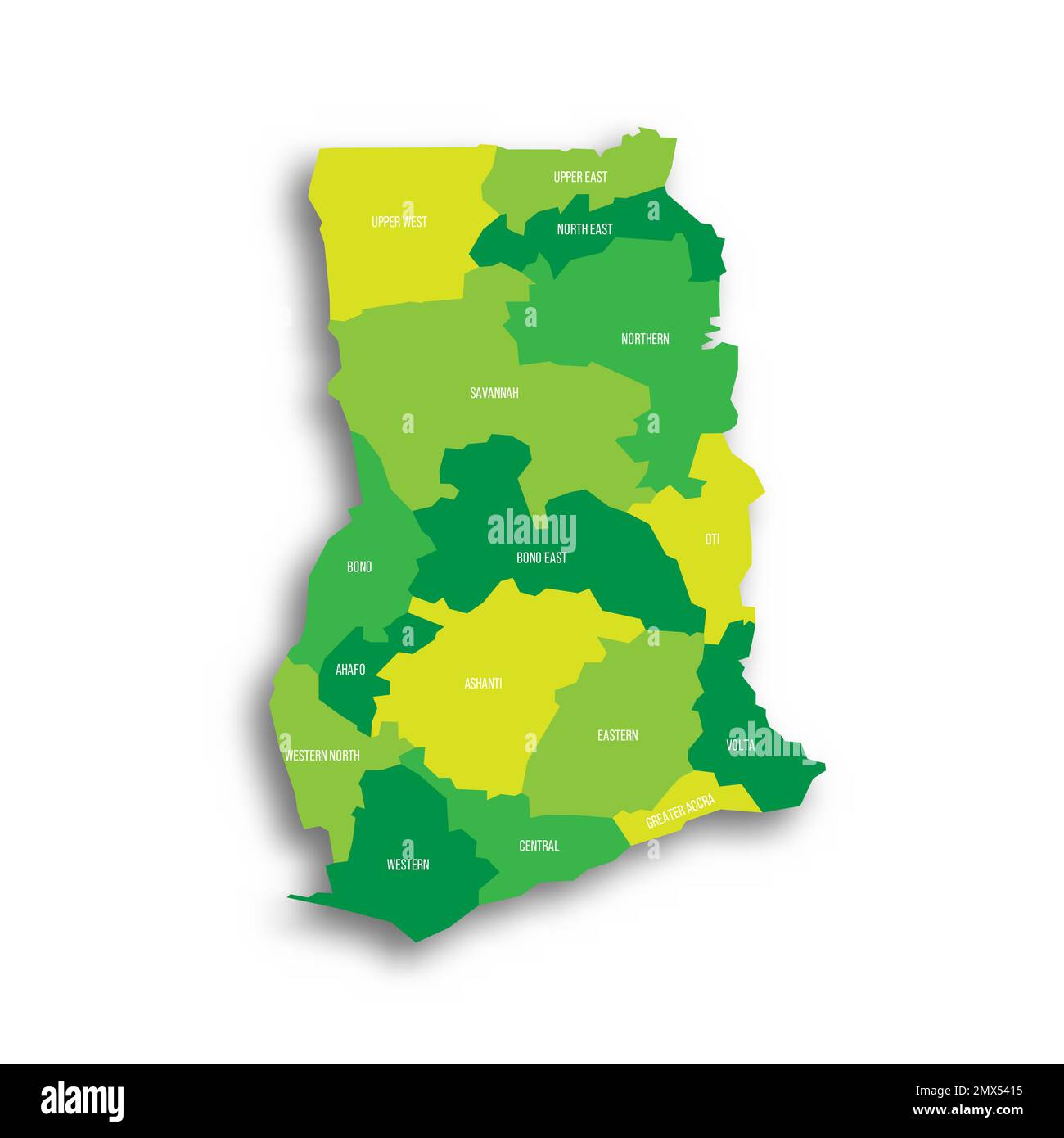 Political Map Of Ghana Ezilon Maps