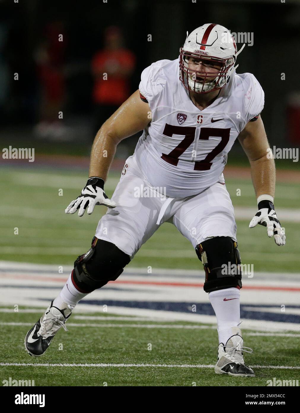 Stanford offensive tackle Casey Tucker (77) during the second half of ...