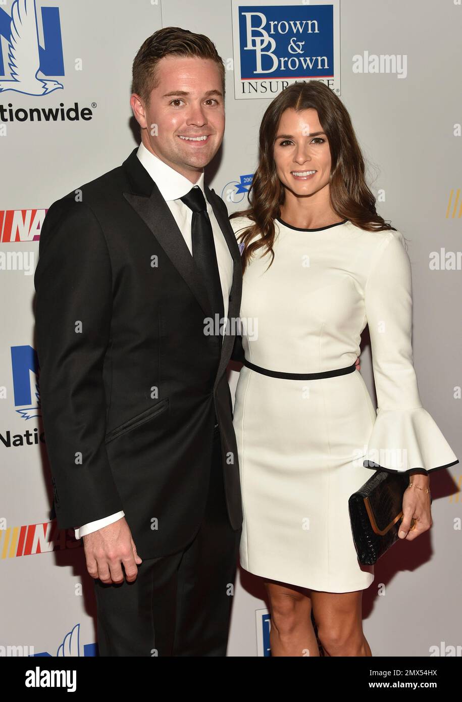 NASCAR drivers Ricky Stenhouse Jr. and Danica Patrick attend the NASCAR ...