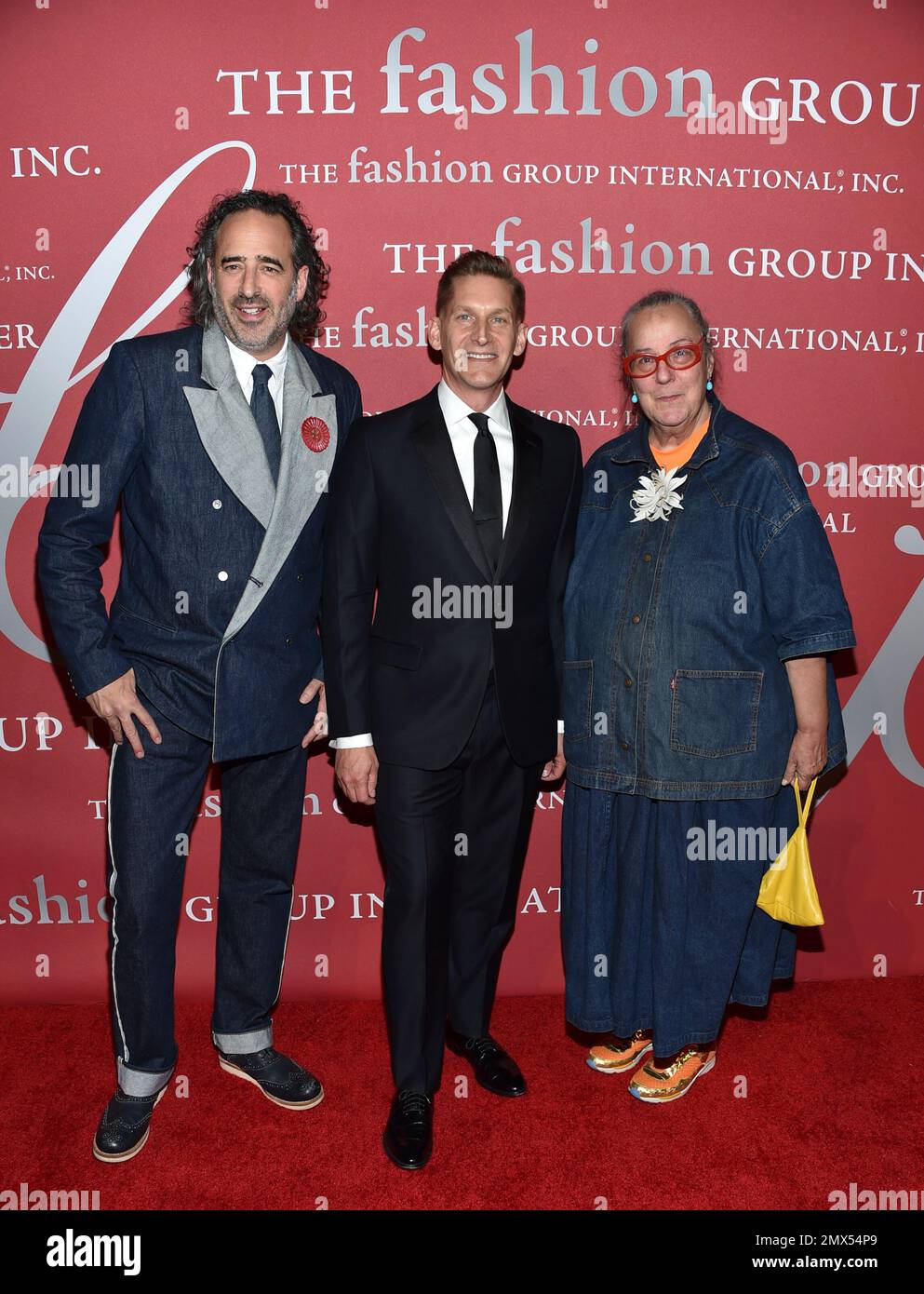 James Curleigh, left, Grant Barth and Kim Hastreiter attend The Fashion ...