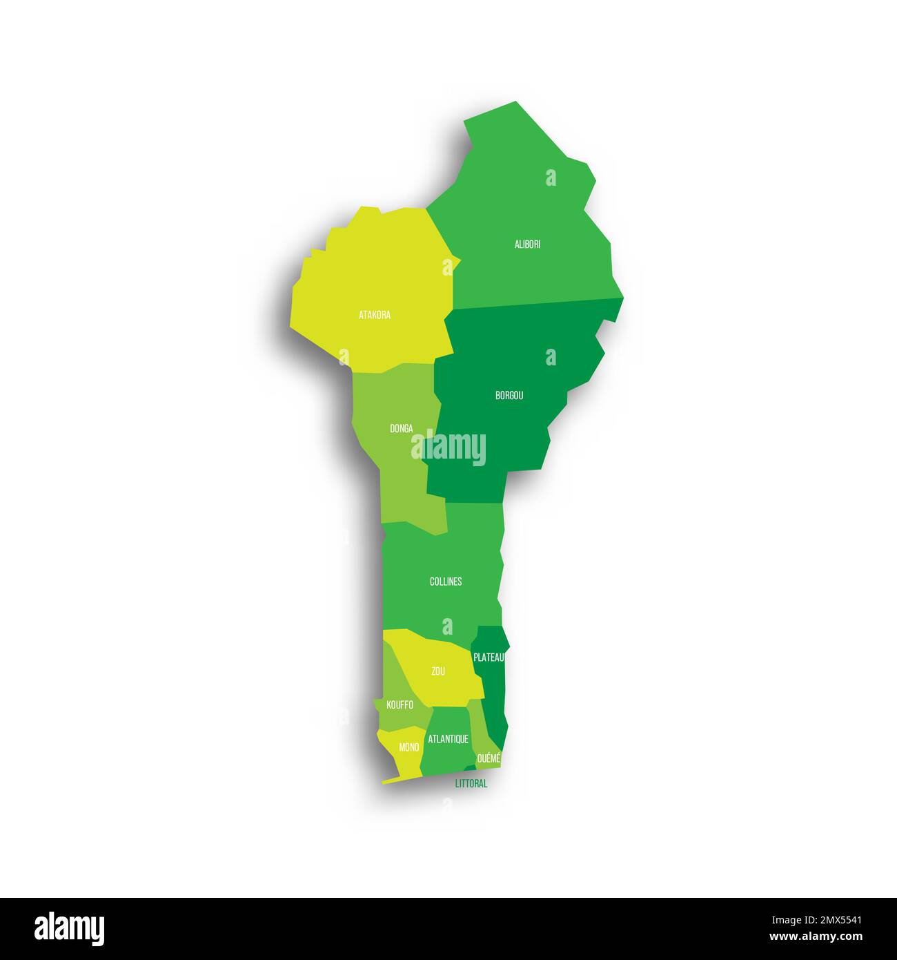Administrative Map Of Benin _ Länderkürzel Benin – CUDAE