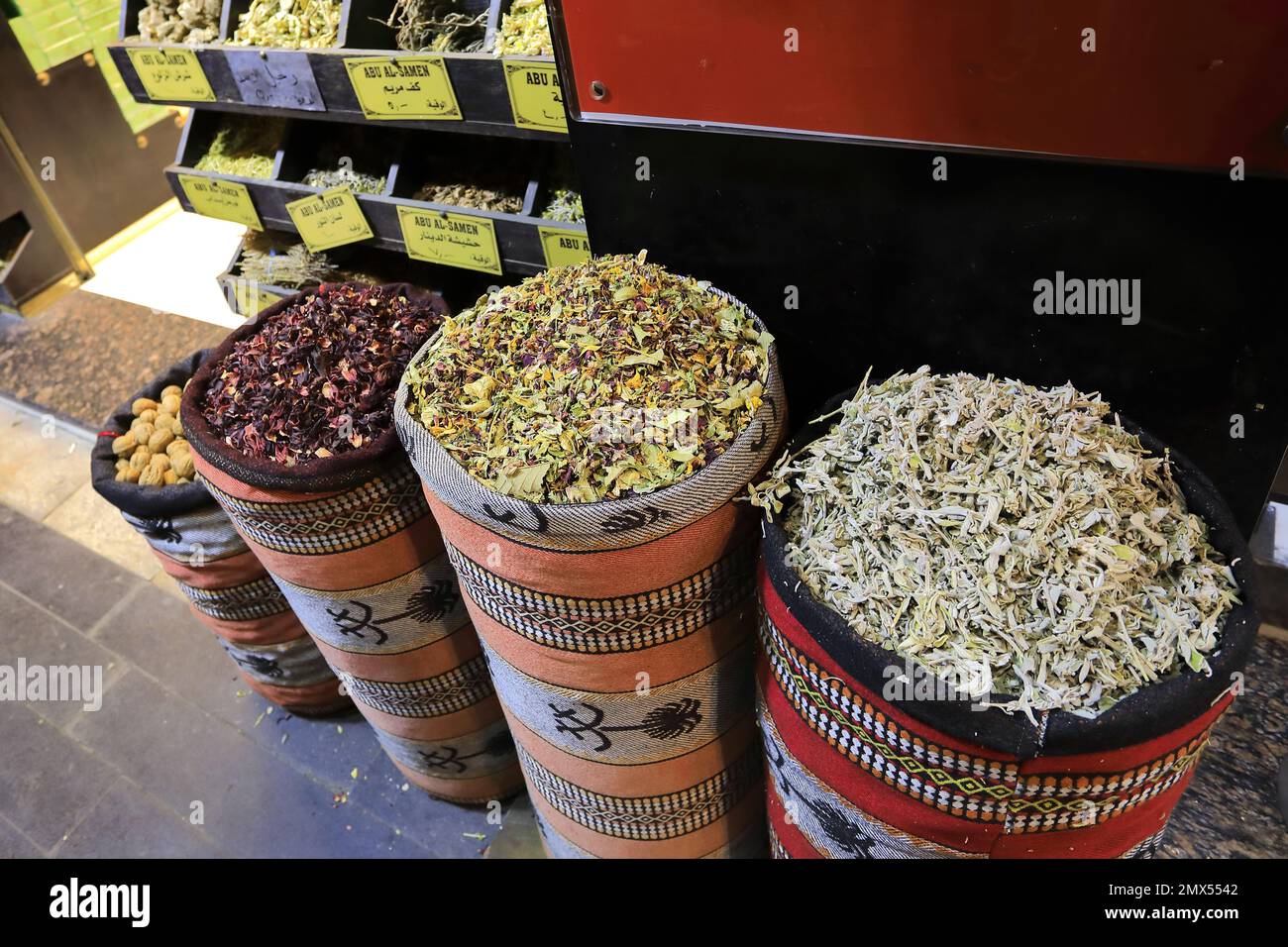 A Spice Shop, Downtown Amman City, Jordan, Middle East Stock Photo - Alamy