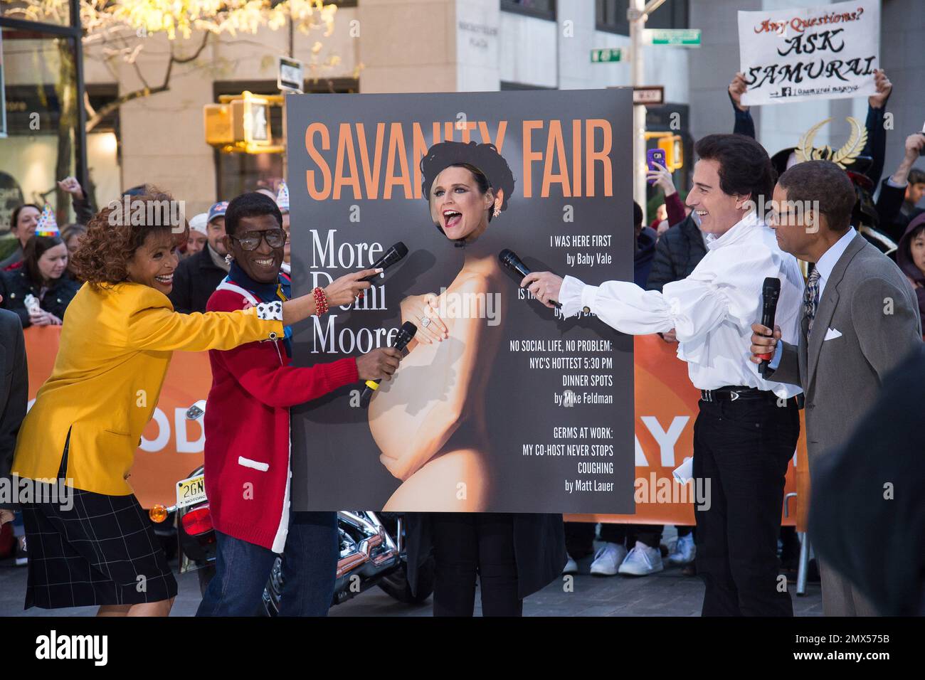 Hoda Kotb, left, dressed as Kathie Lee Gifford, Al Roker dressed as ...