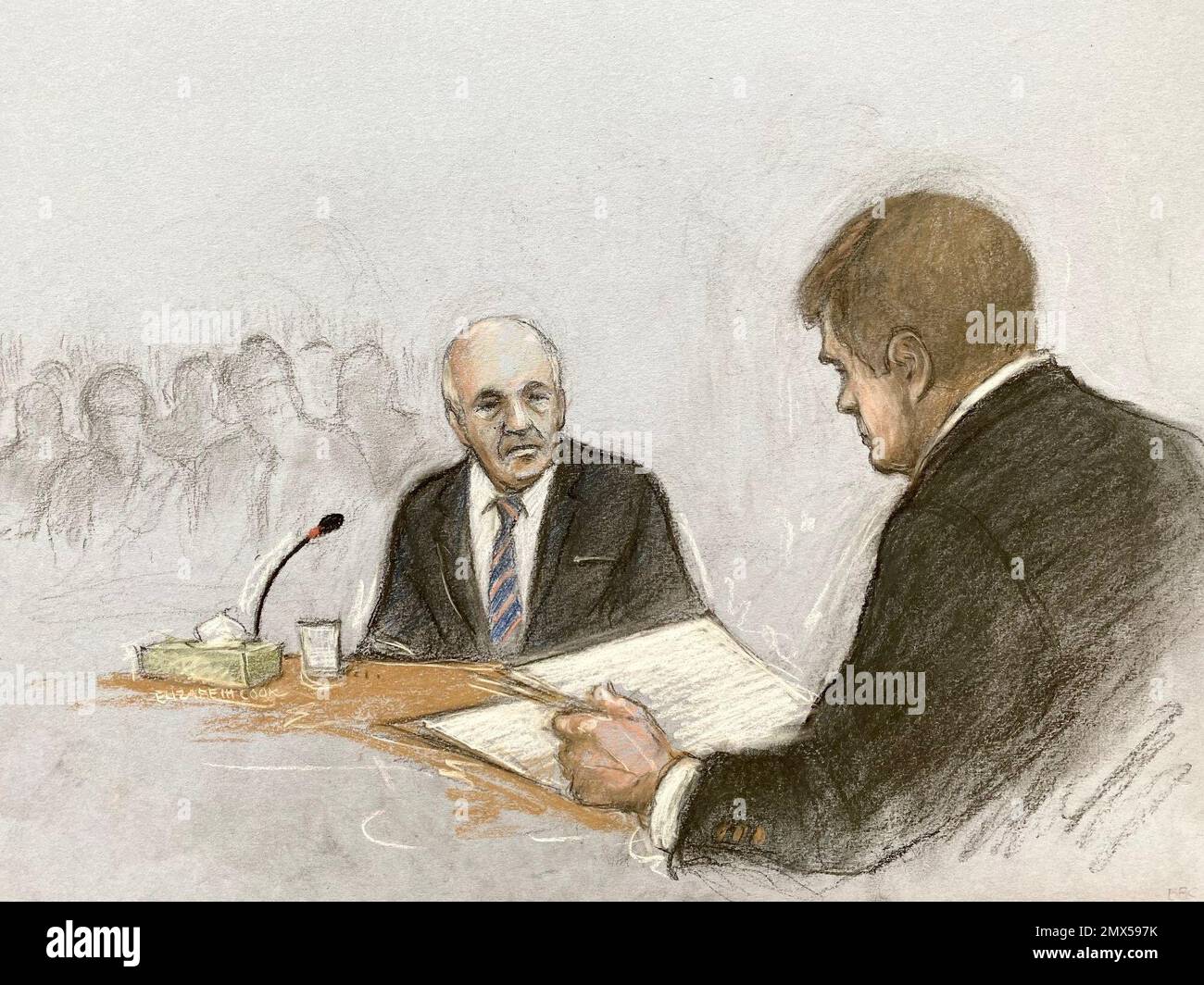 Elizabeth cook court artist plymouth hi-res stock photography and ...