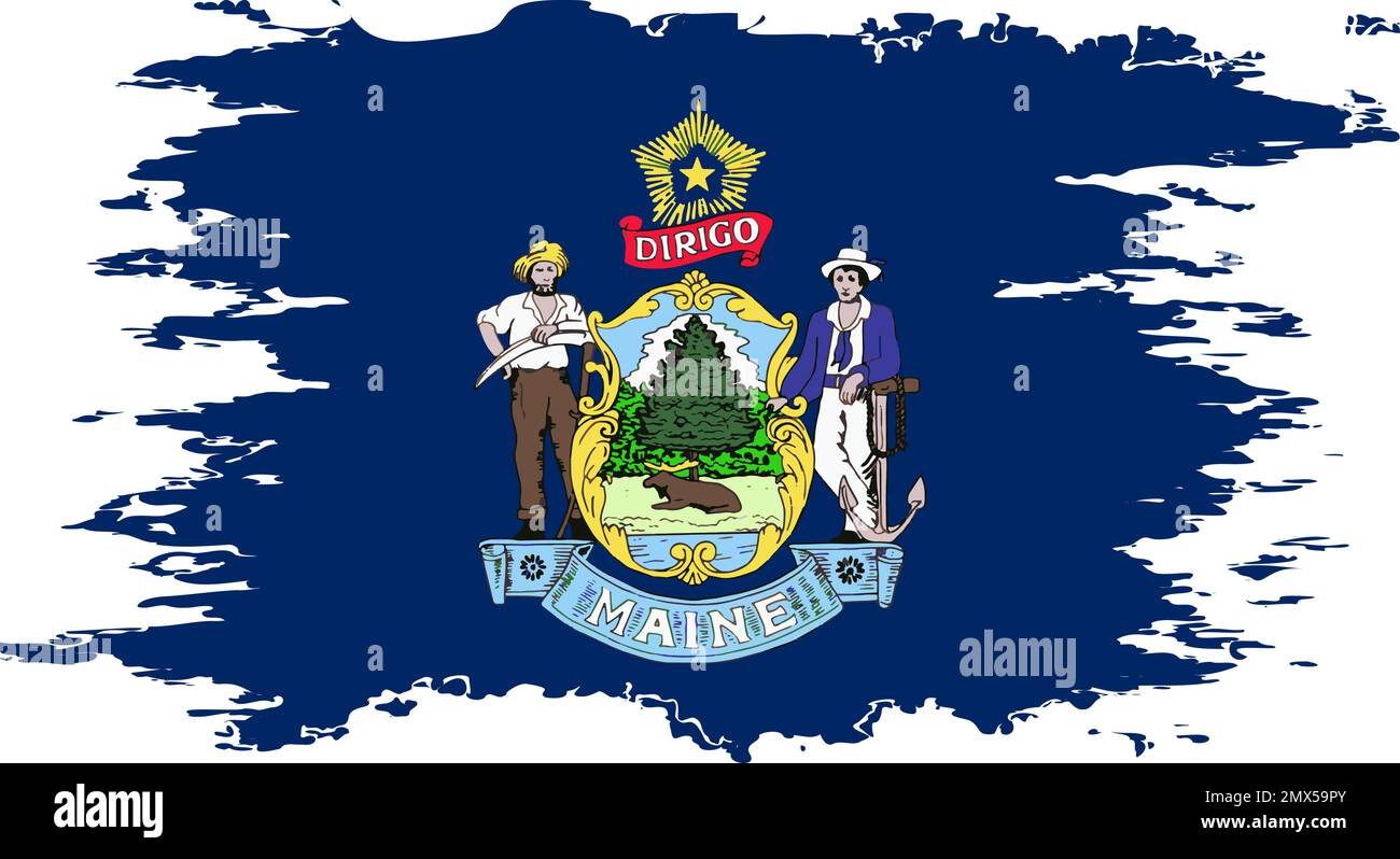 Maine history Stock Vector Images - Alamy