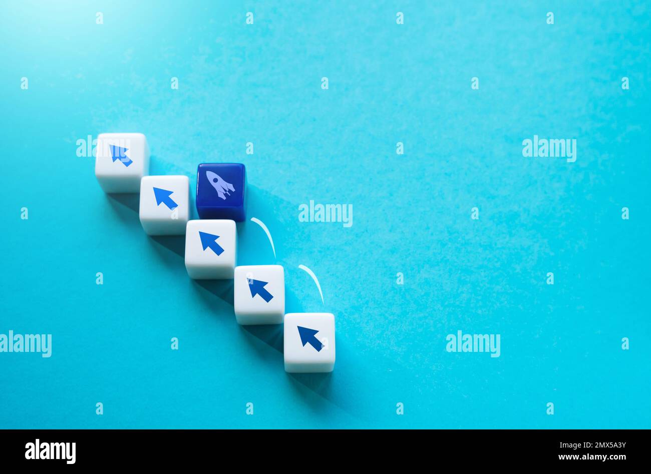 A startup is moving up the steps of progress. Successfully pass all the ...