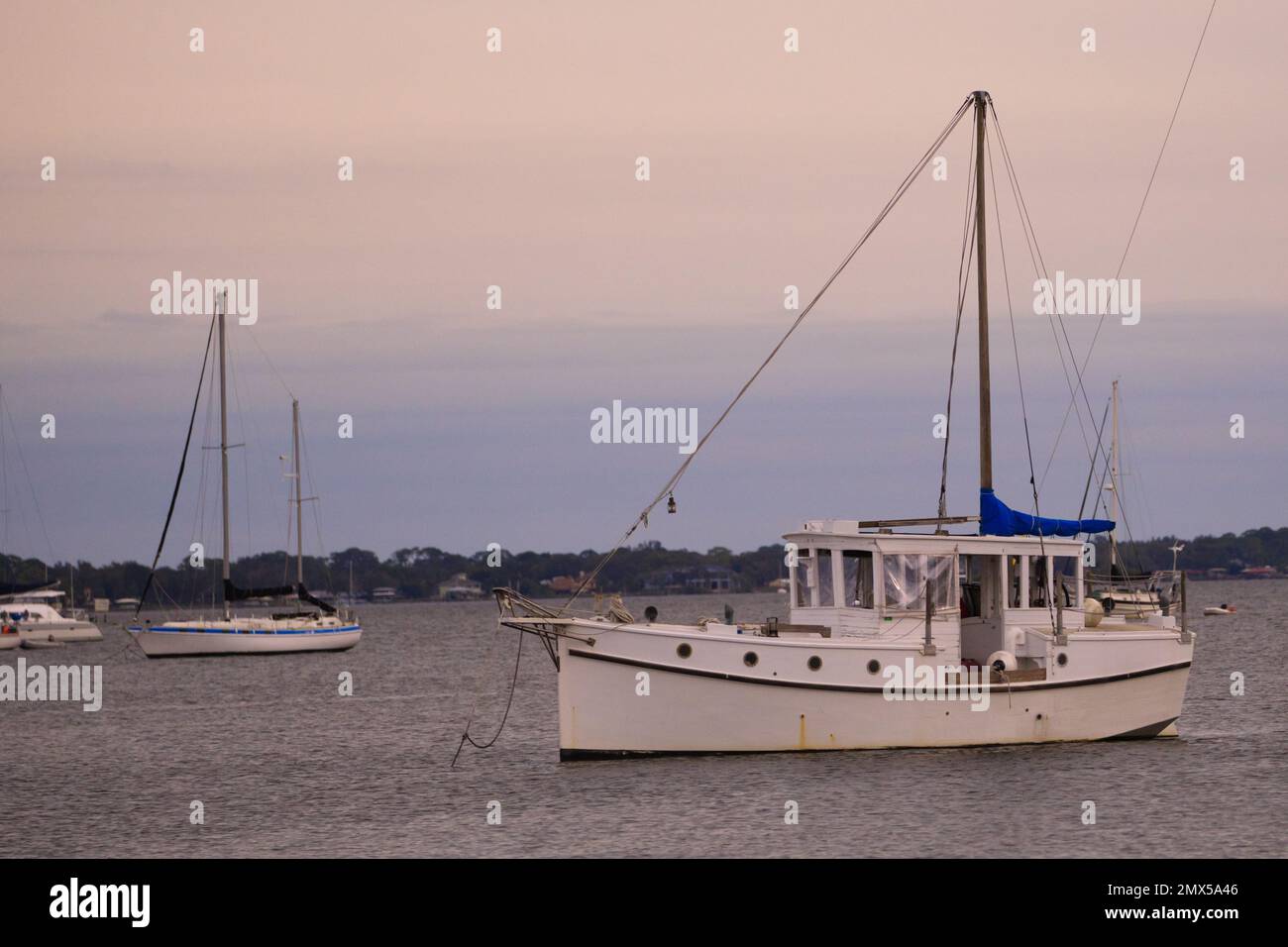 Vintage looking boat in color Stock Photo - Alamy