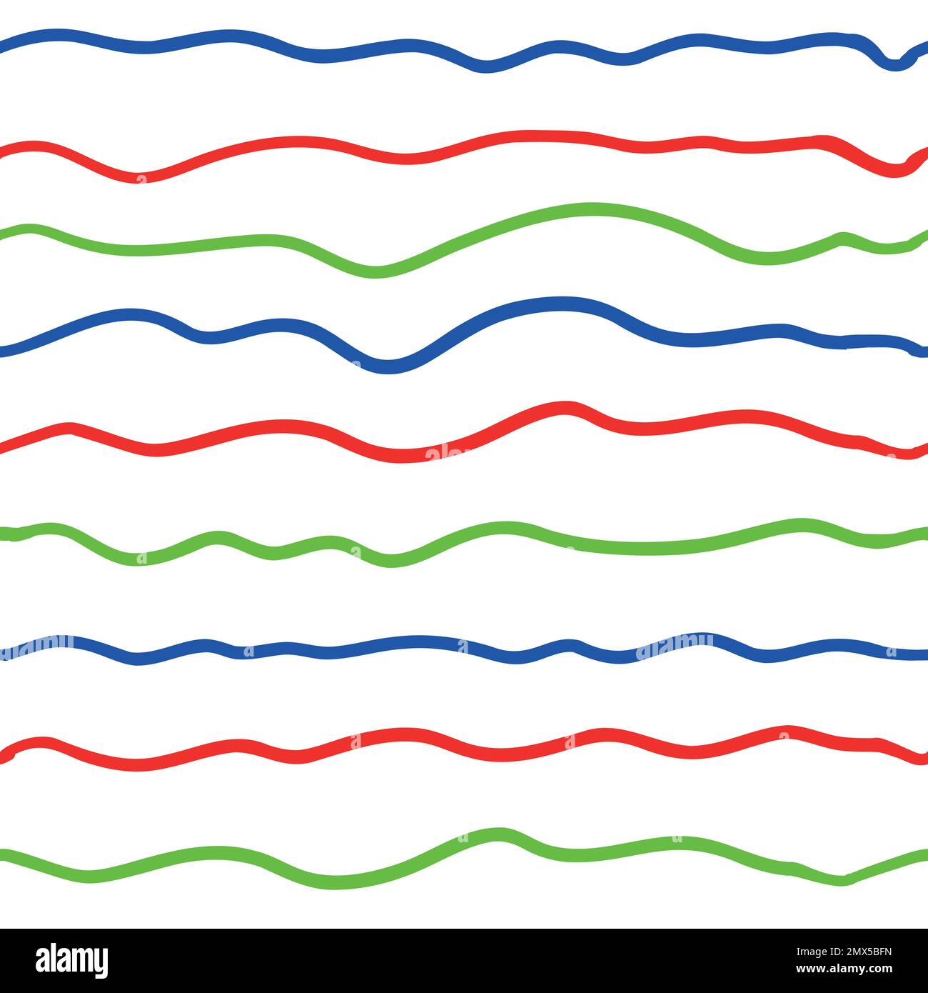 Wave line seamless pattern. Vector illustration isolated on white ...