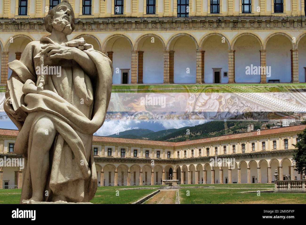 The Certosa di San Lorenzo (Padula) is the largest monastery in ...