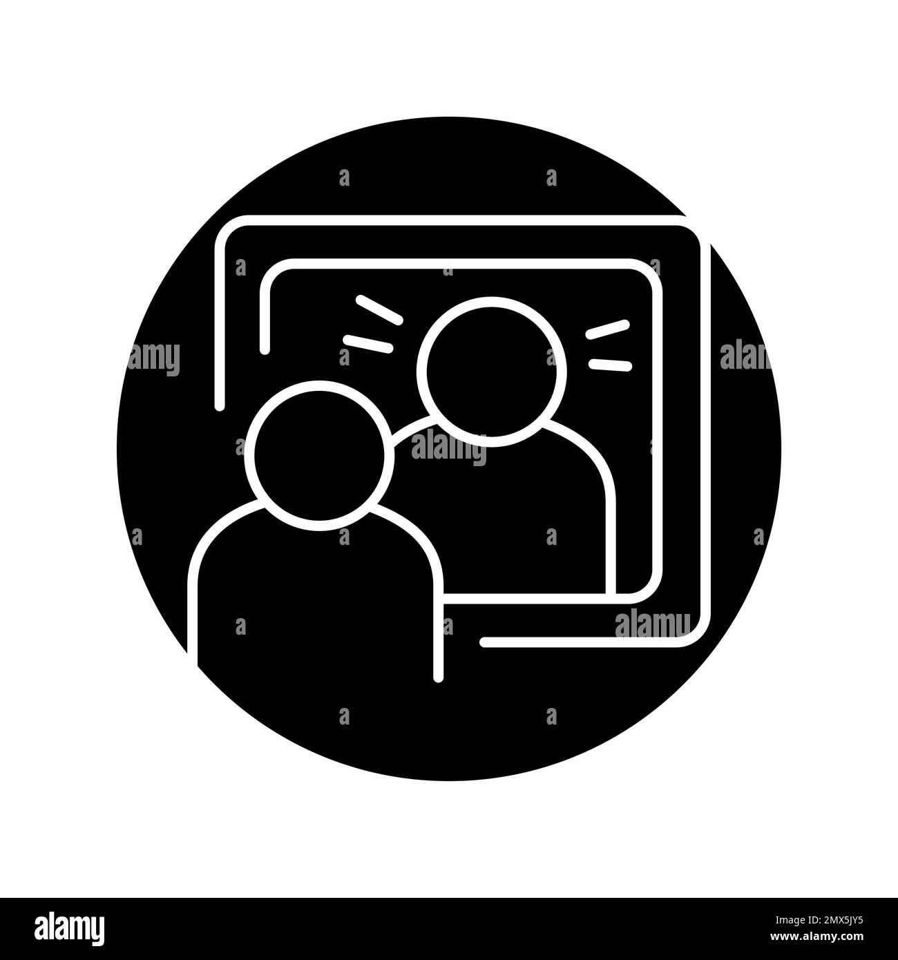 Self reflection vector vectors Black and White Stock Photos & Images ...