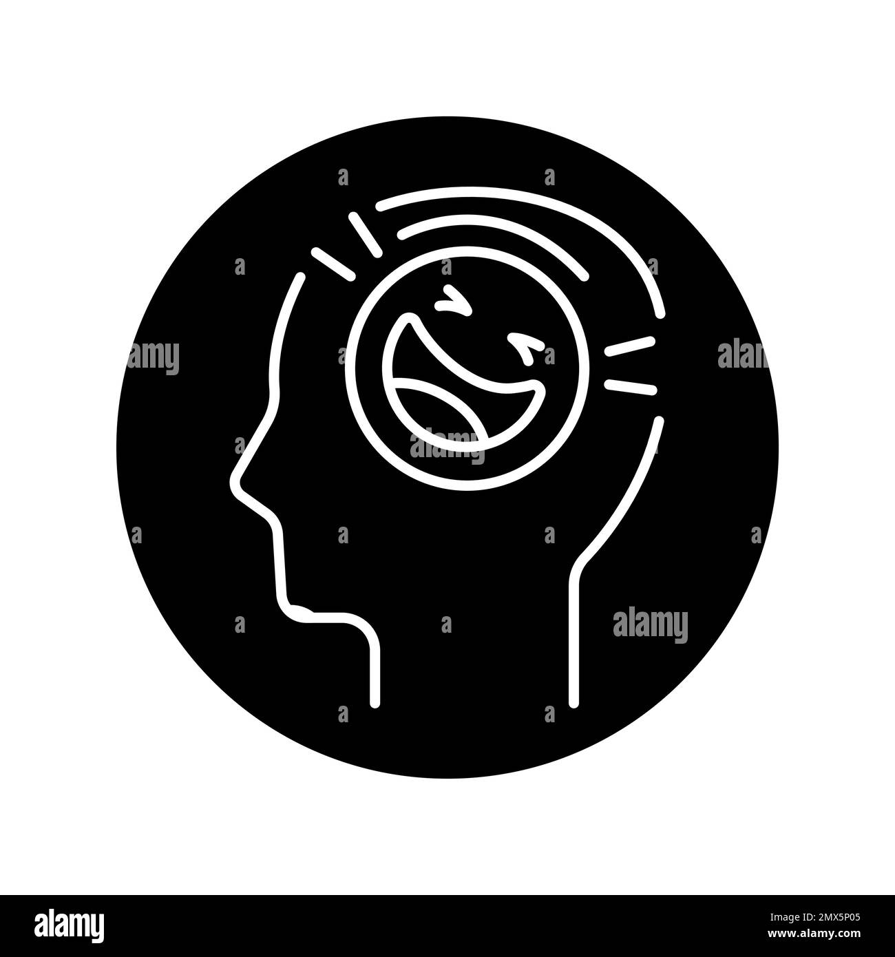 Humor sense color line icon. Human behavior. Emotions of person Stock ...