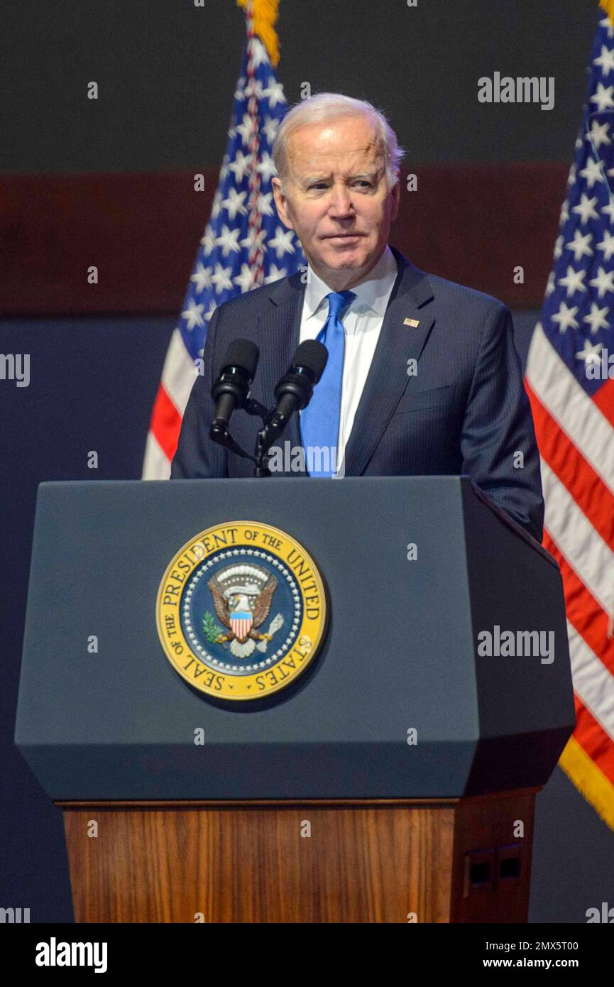 President Joe Biden speaks of unity and bipartisanship during the 70th ...