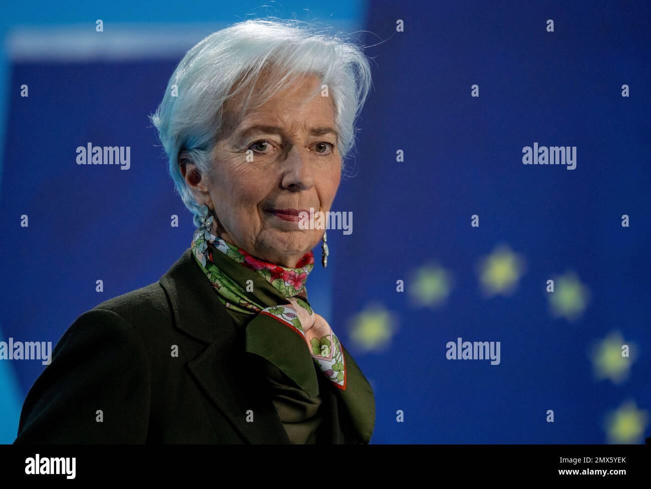 The President of European Central Bank Christine Lagarde attends a ...