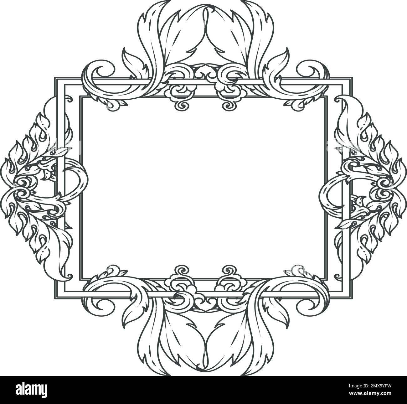 Ornate border frames hi-res stock photography and images - Alamy
