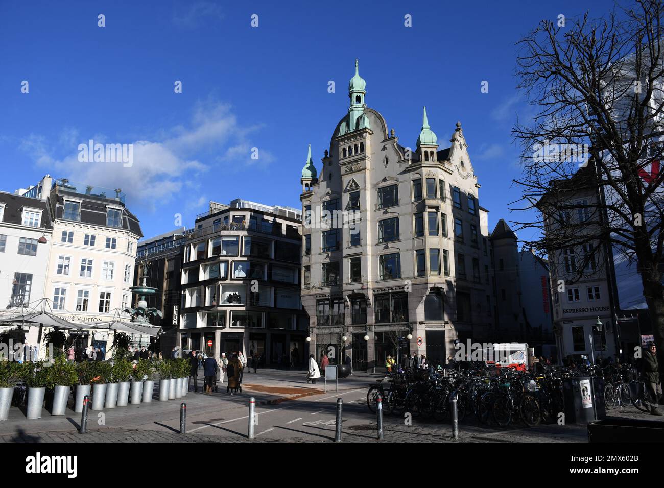 Copenhagen/Denmark/01 February 2023/View of Copenhagen financial street ...