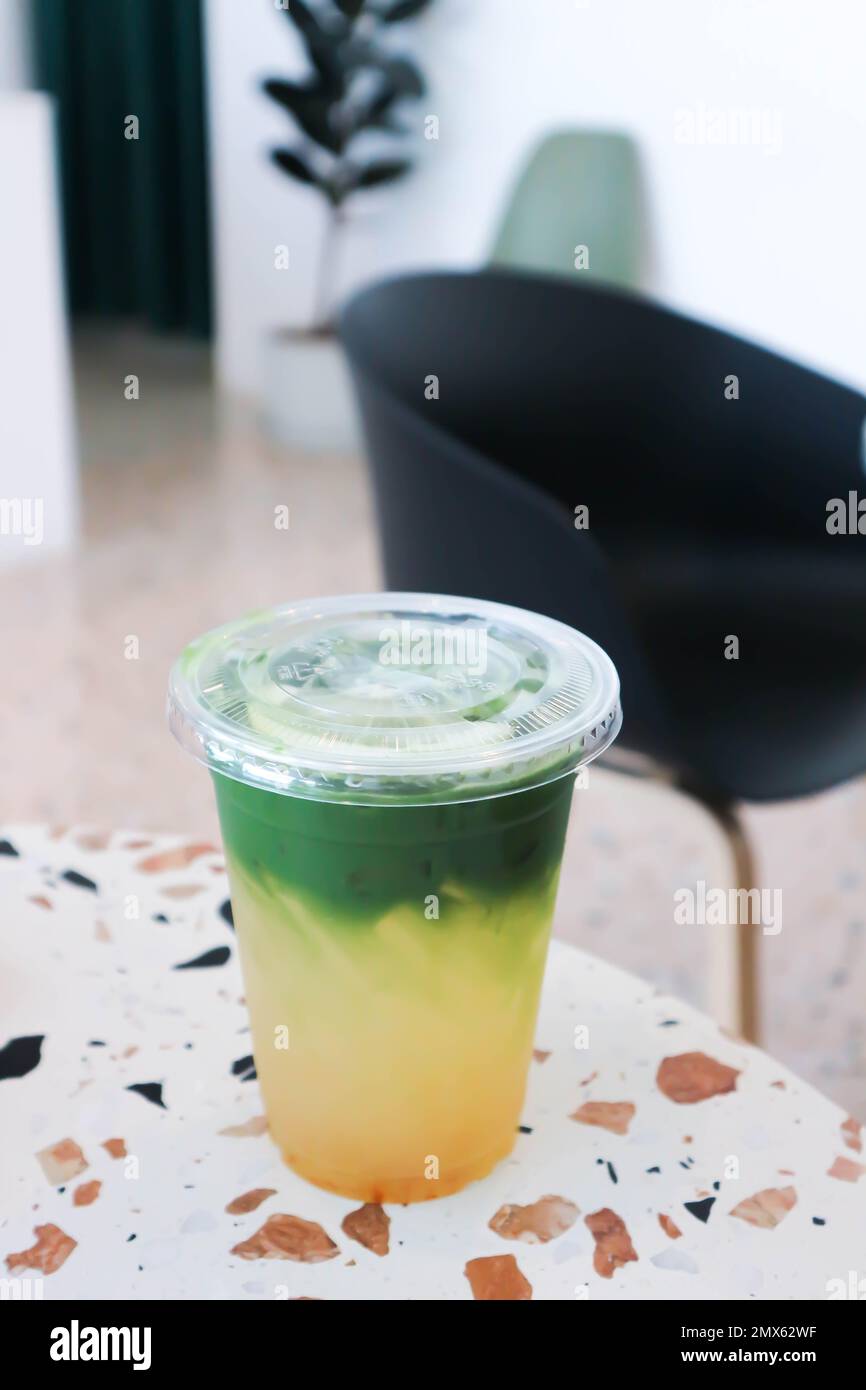 Matcha honey lemon soda hi-res stock photography and images - Alamy
