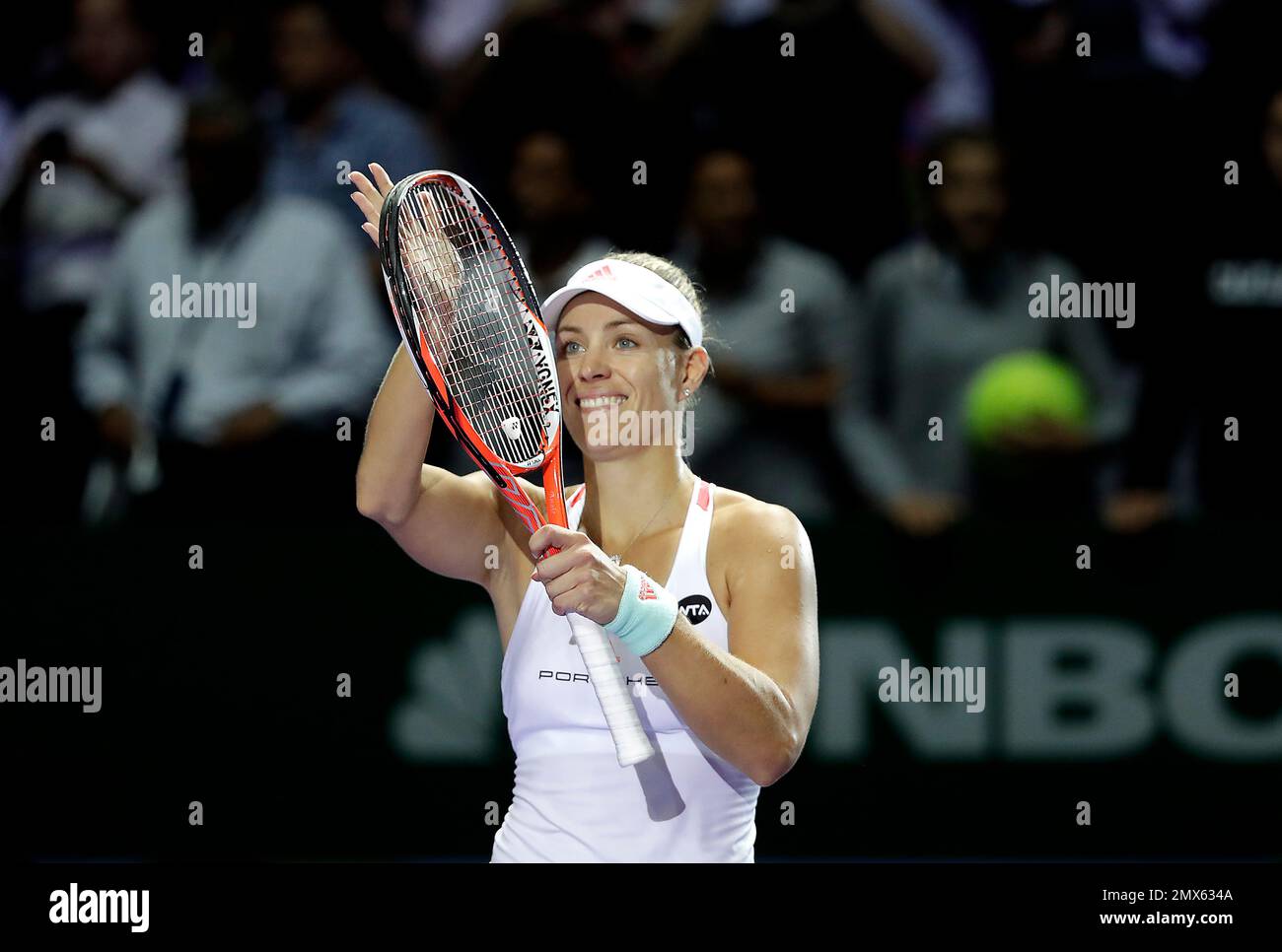 Angelique Kerber of Germany celebrates after beating Madison Keys of ...
